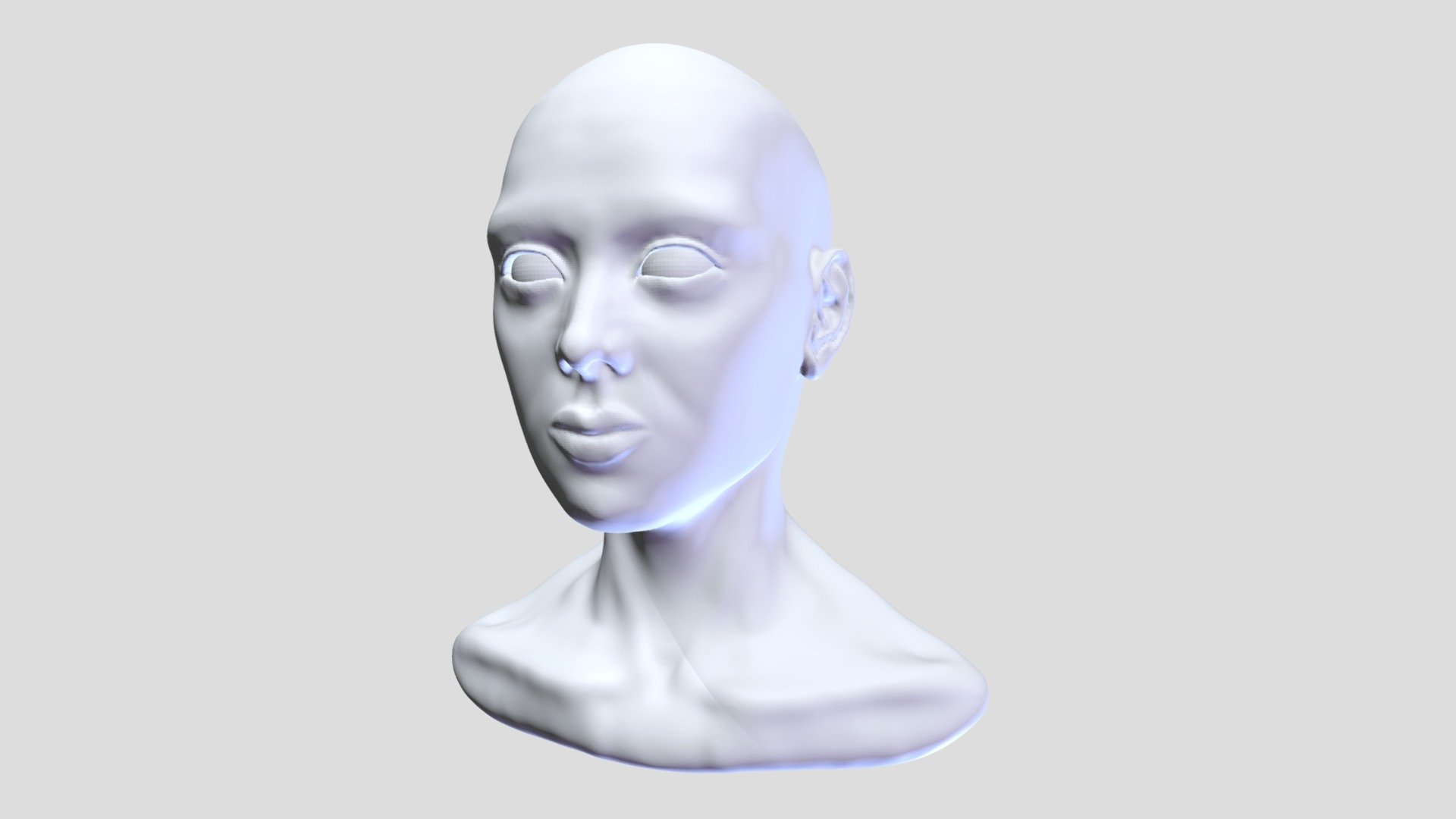 Female Face Sculpt - 3D model by SethLim [74e6ecc] - Sketchfab