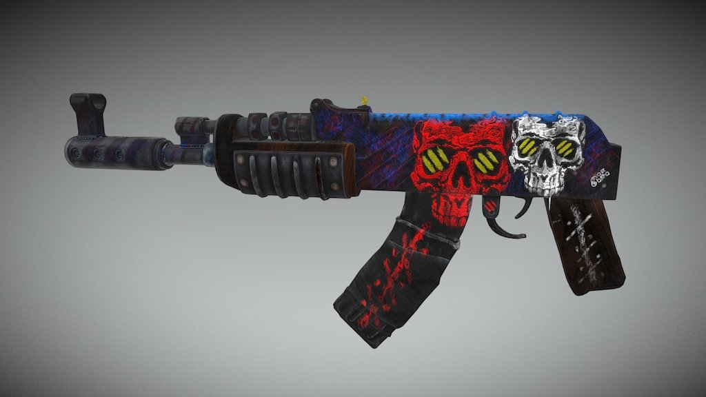 V Ak47u - 3D model by corob88 [74e8143] - Sketchfab