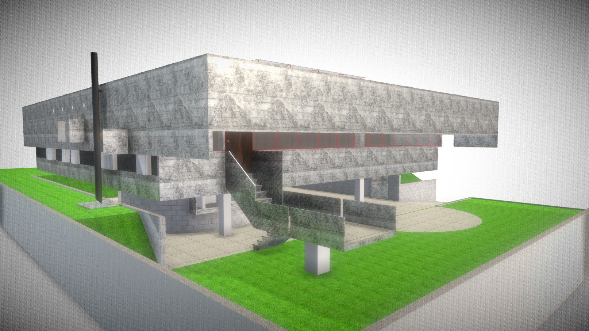 Casa Butantã - Download Free 3D model by VictorCasse [74eb69e] - Sketchfab