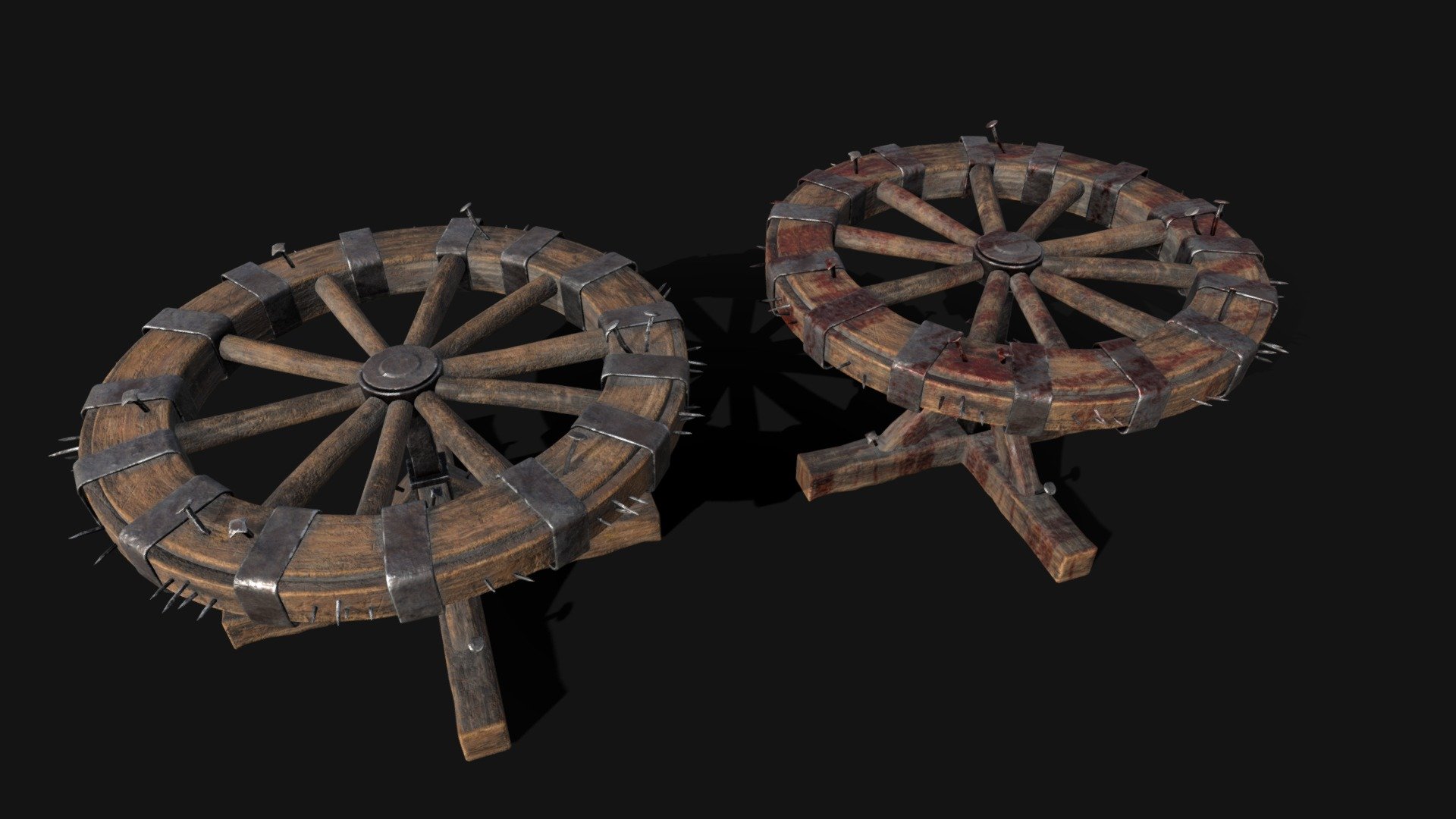 Breaking Wheel Torture Stand - Buy Royalty Free 3D model by Clockwork ...