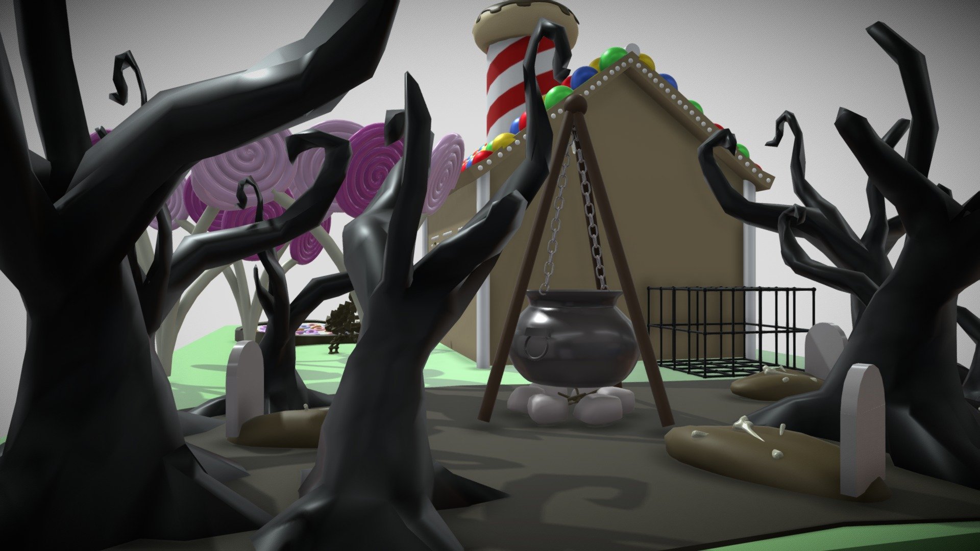 Lowpoly Hansel et Gretel - Download Free 3D model by Juliaaaaaa ...