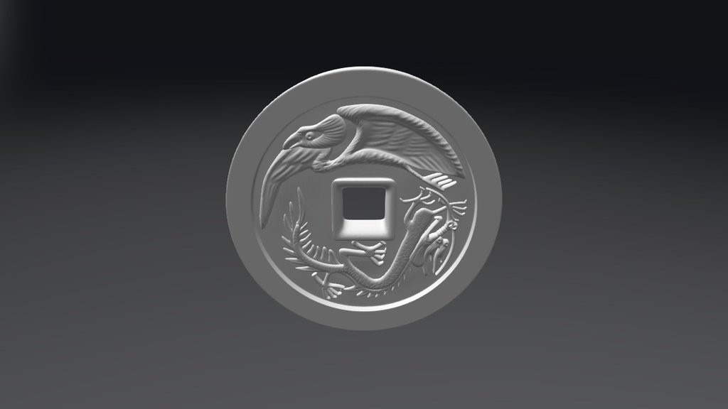 Chinese Coin - 3D model by Andrei Buletin (@andreibuletin) [74ef830 ...