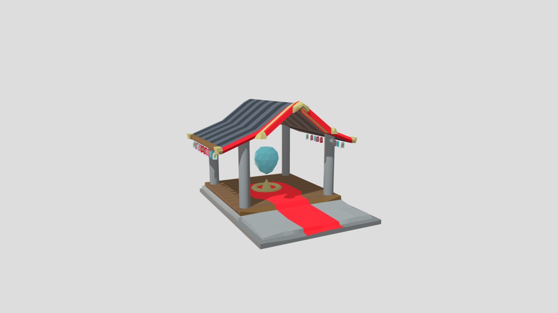 Low Poly Temple - Download Free 3D model by Das Toasty (@DasToasty ...