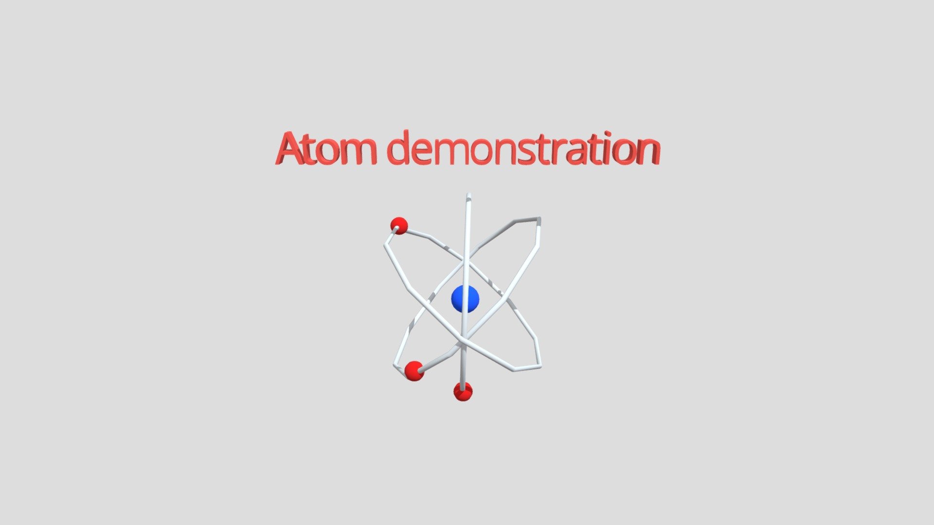 Atom demonstration - Download Free 3D model by 522644 [74f5266] - Sketchfab
