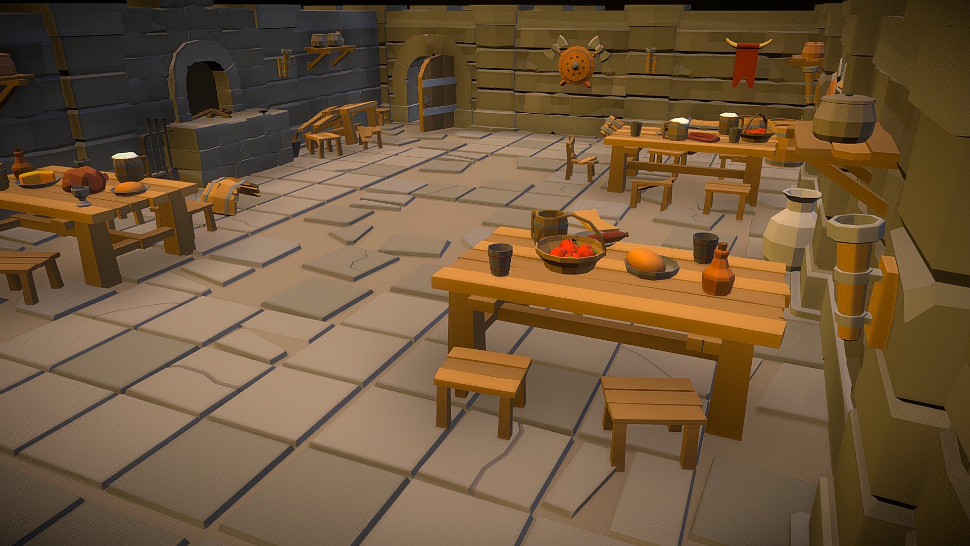 Dungeon Low Poly - Buy Royalty Free 3D model by luka00 [74f603d ...