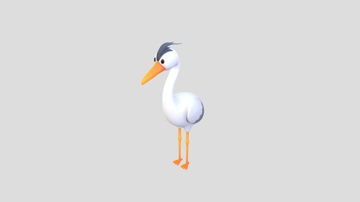 Stork 3D models - Sketchfab