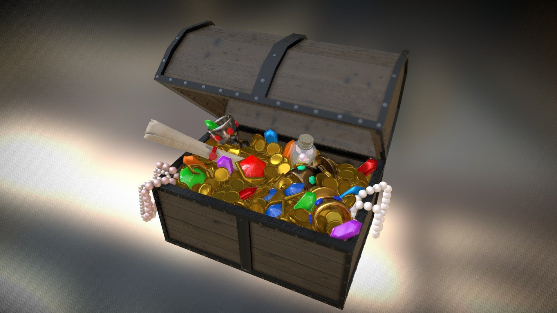Treasure Chest (LOZ) - 3D model by shanynani [74f6eab] - Sketchfab