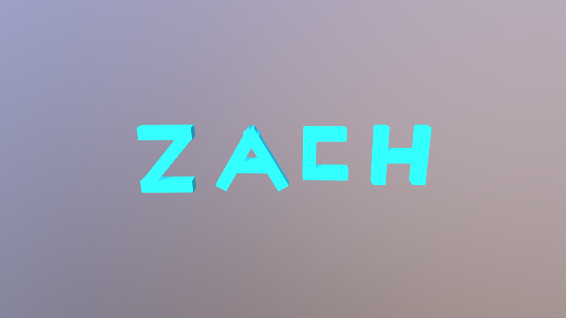 Zach Name - 3D model by Zhall [74f748b] - Sketchfab