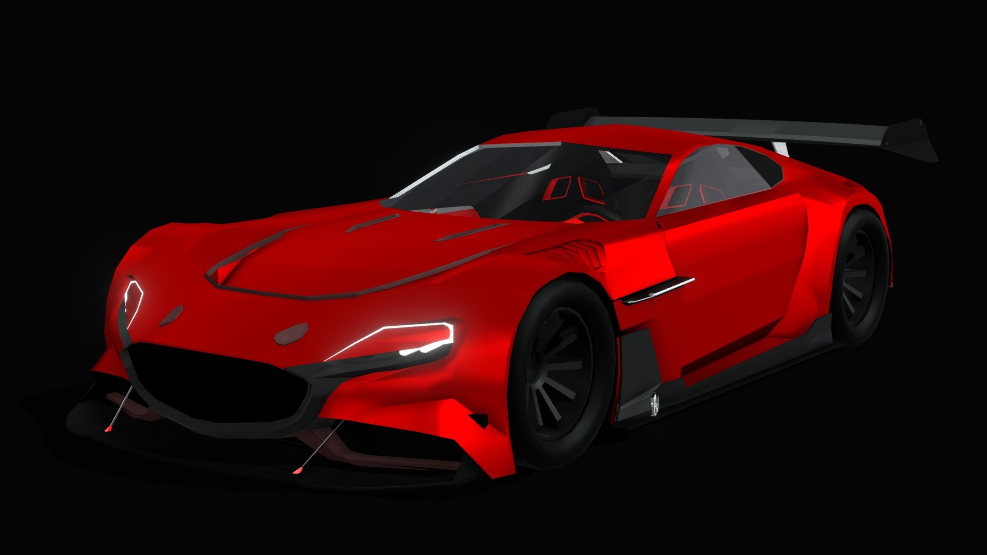 Mazda RX Vision GT3 Concept + Interior - Buy Royalty Free 3D model by ...