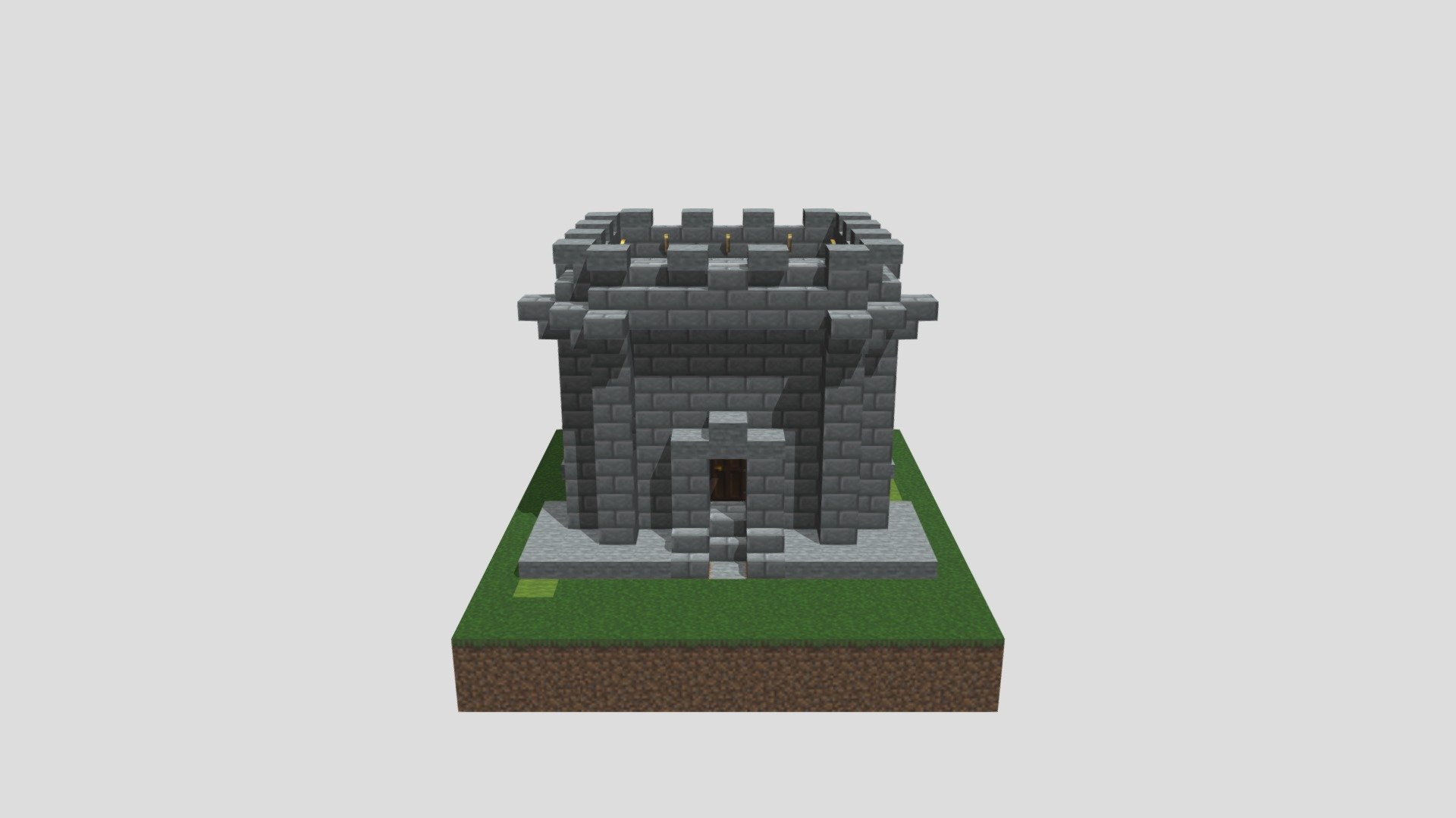 Castillo Minecraft - Download Free 3D model by AgoraAbierta [74f93e2 ...
