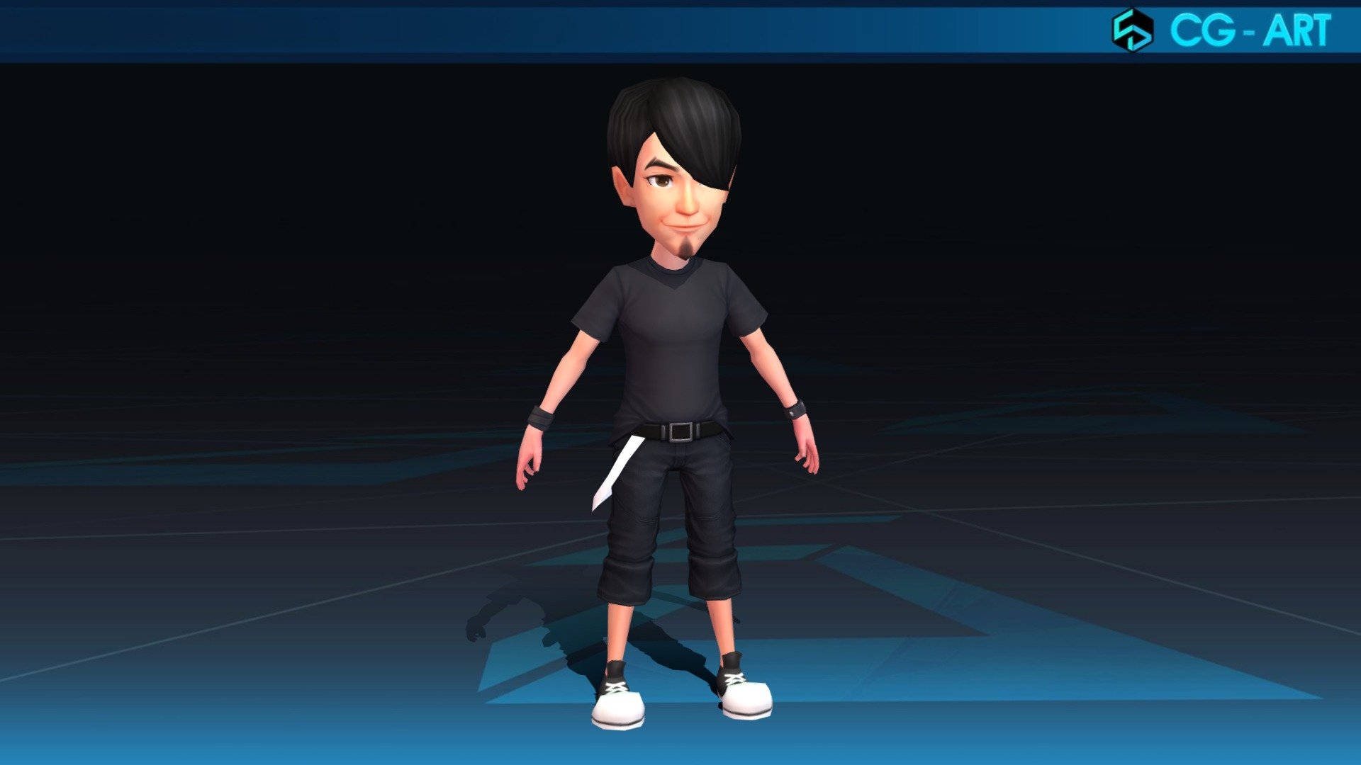 Running Man_ Artist Style - 3D model by cgart.com (@goart) [74fcbf4 ...