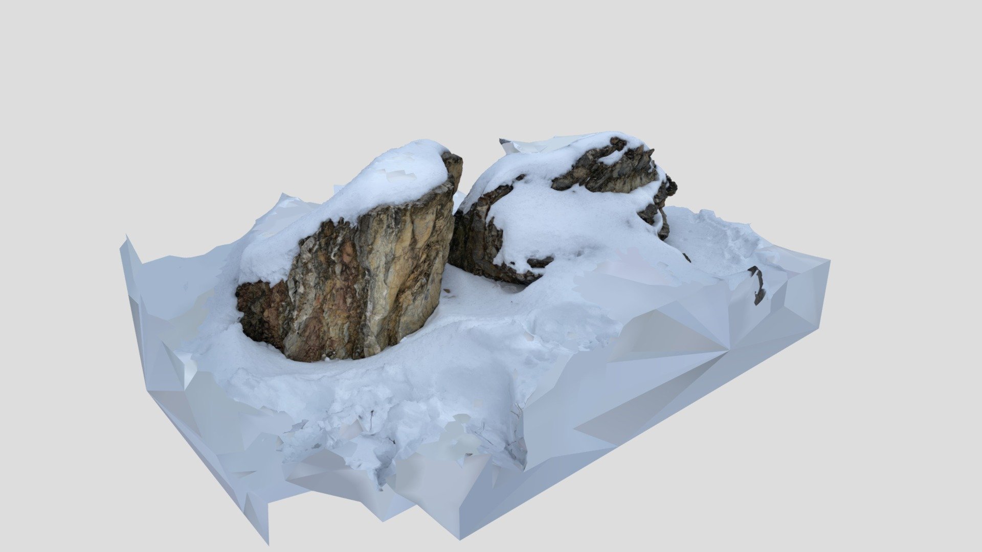 Snowy rock - Download Free 3D model by conflig [74ff10f] - Sketchfab