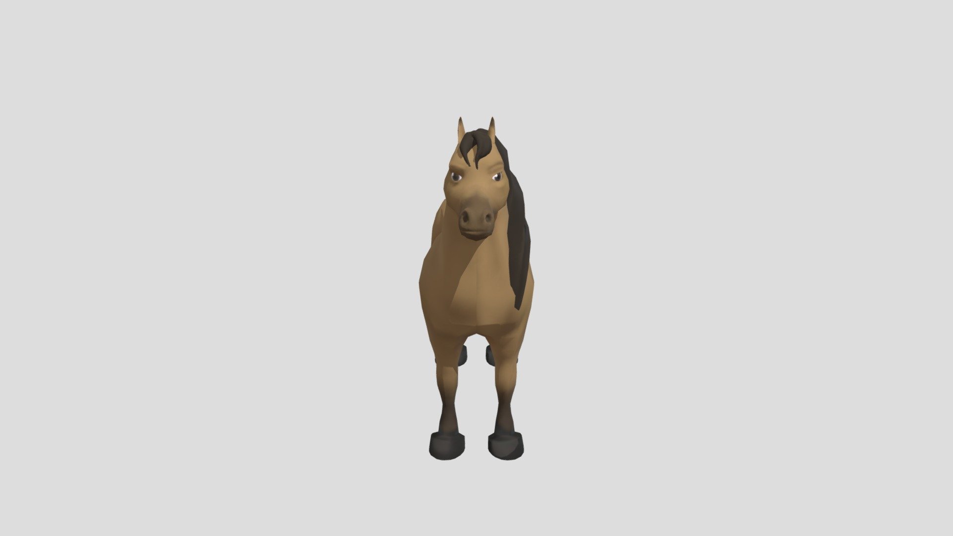 Low-poly horse - 3D model by iJuly [74ff5b3] - Sketchfab