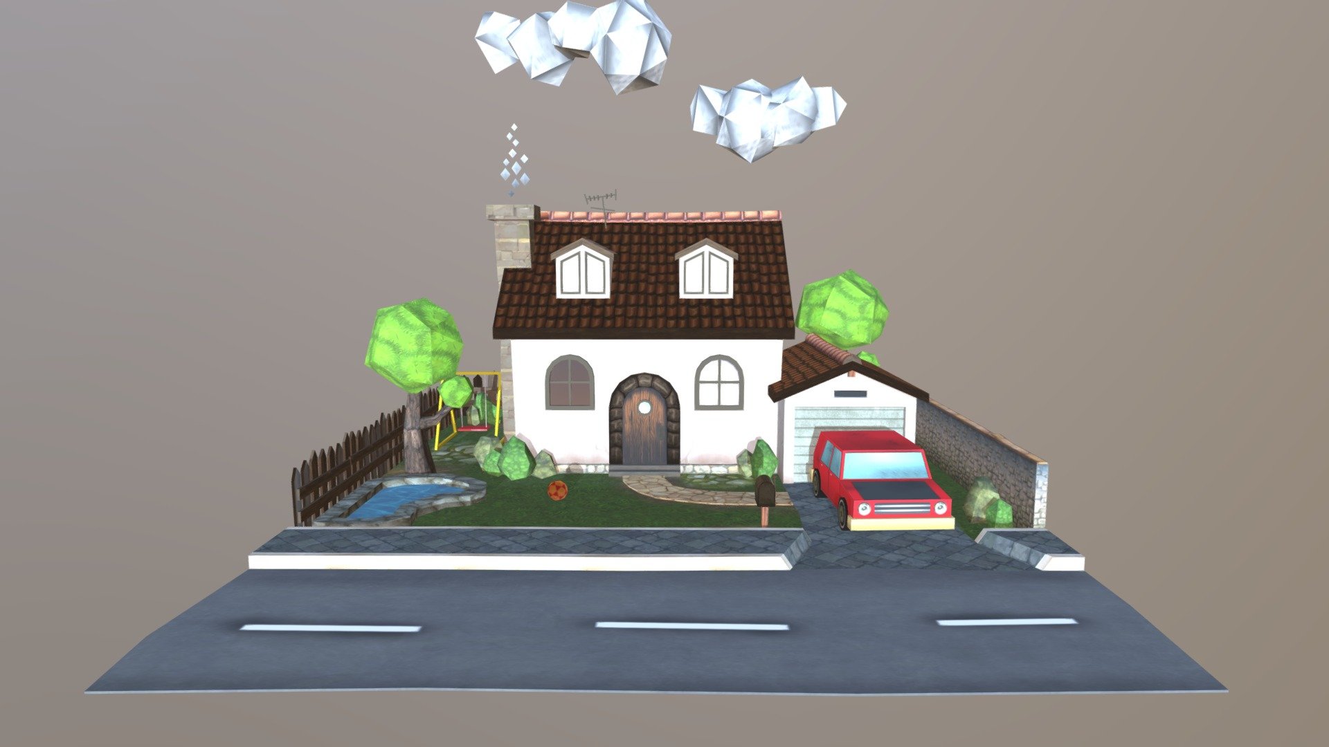 House Stylized Done - Download Free 3D model by ky0jr [7503dfd] - Sketchfab