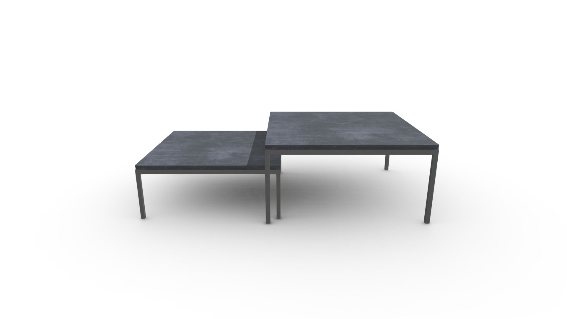 SET X2 MESAS DE CENTRO ELISA 80*80*40/70*70*28CM - Buy Royalty Free 3D ...