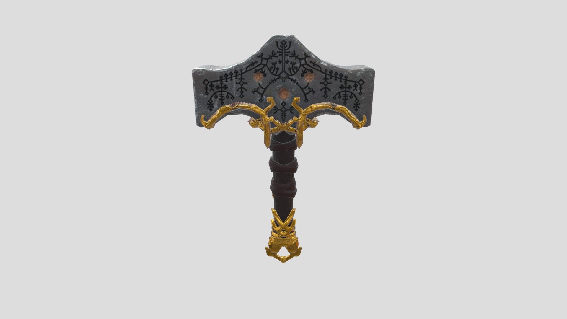 Lightning Hammer ( Game Ready ) - 3D model by vejr (@prime.artz.321 ...