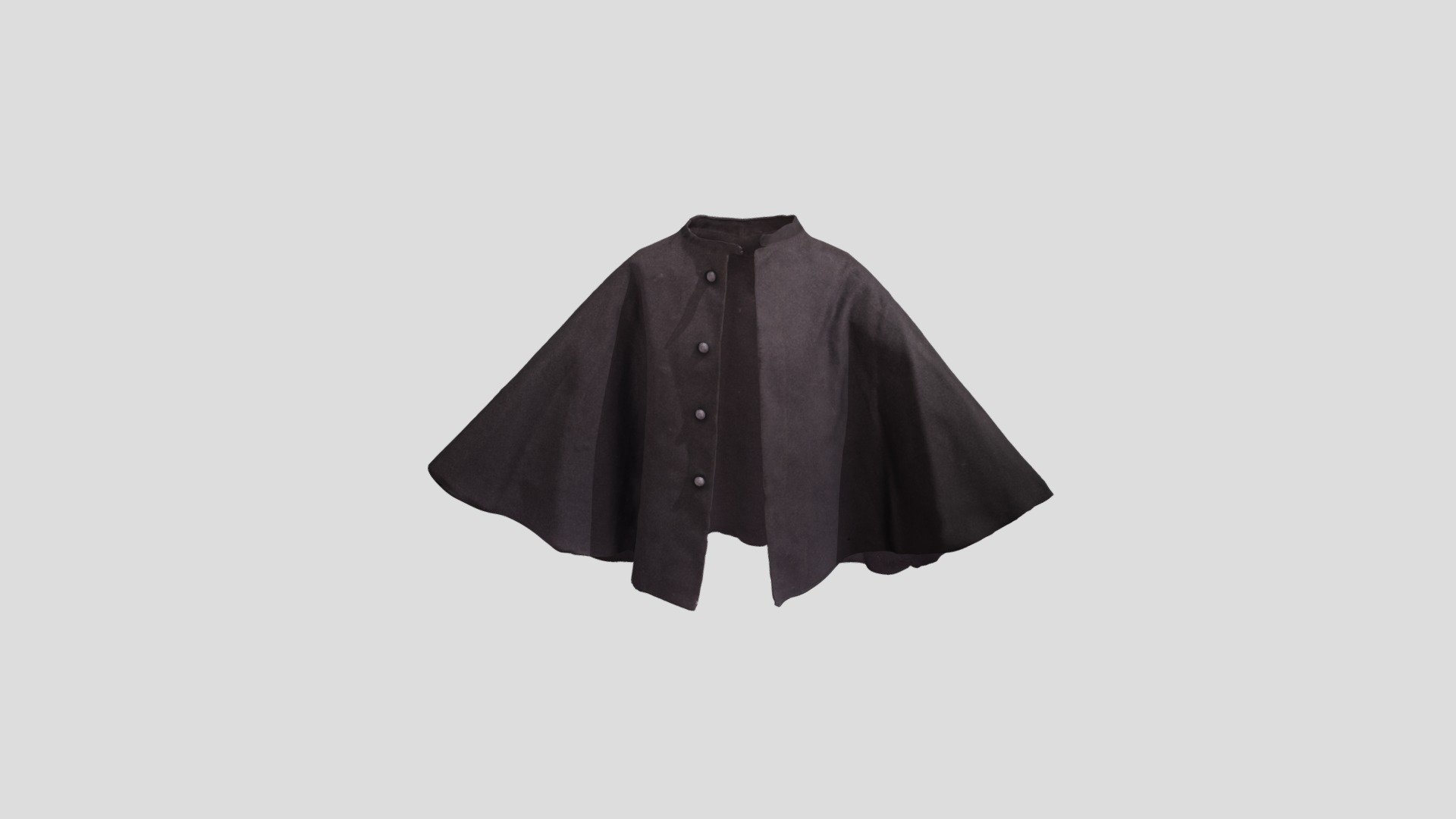 Black Welsh Cape - 3D model by musecornishlife [75055c3] - Sketchfab