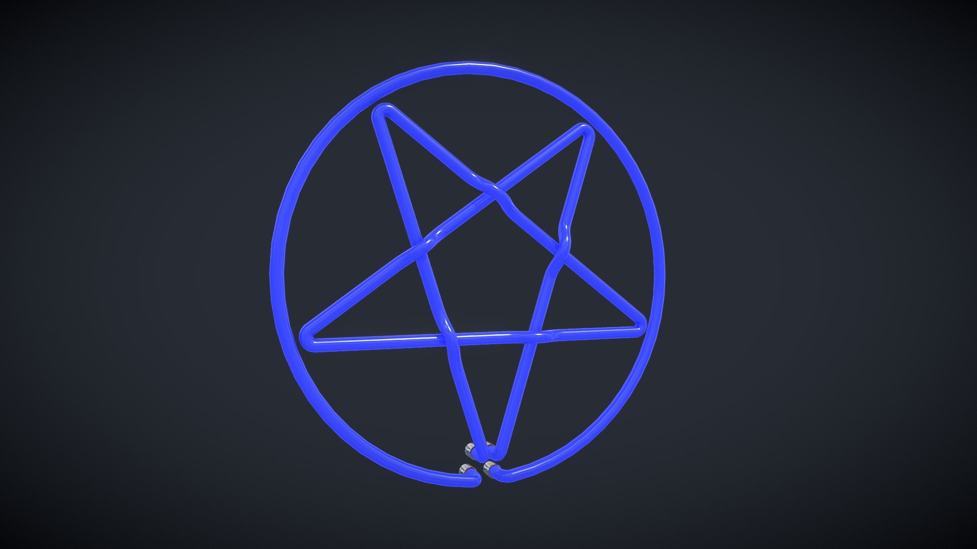neon_pentagram_blue - 3D model by 3polies [750632e] - Sketchfab