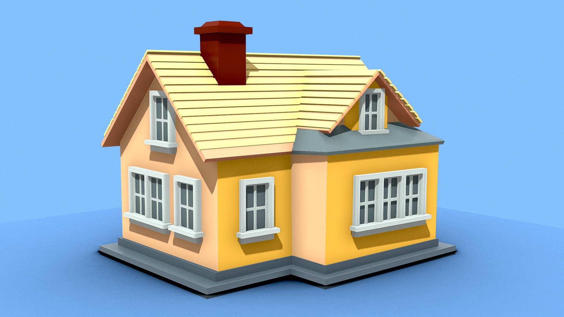 low poly home 1 - Download Free 3D model by POLYSCAN (@POLYSCAN3D ...
