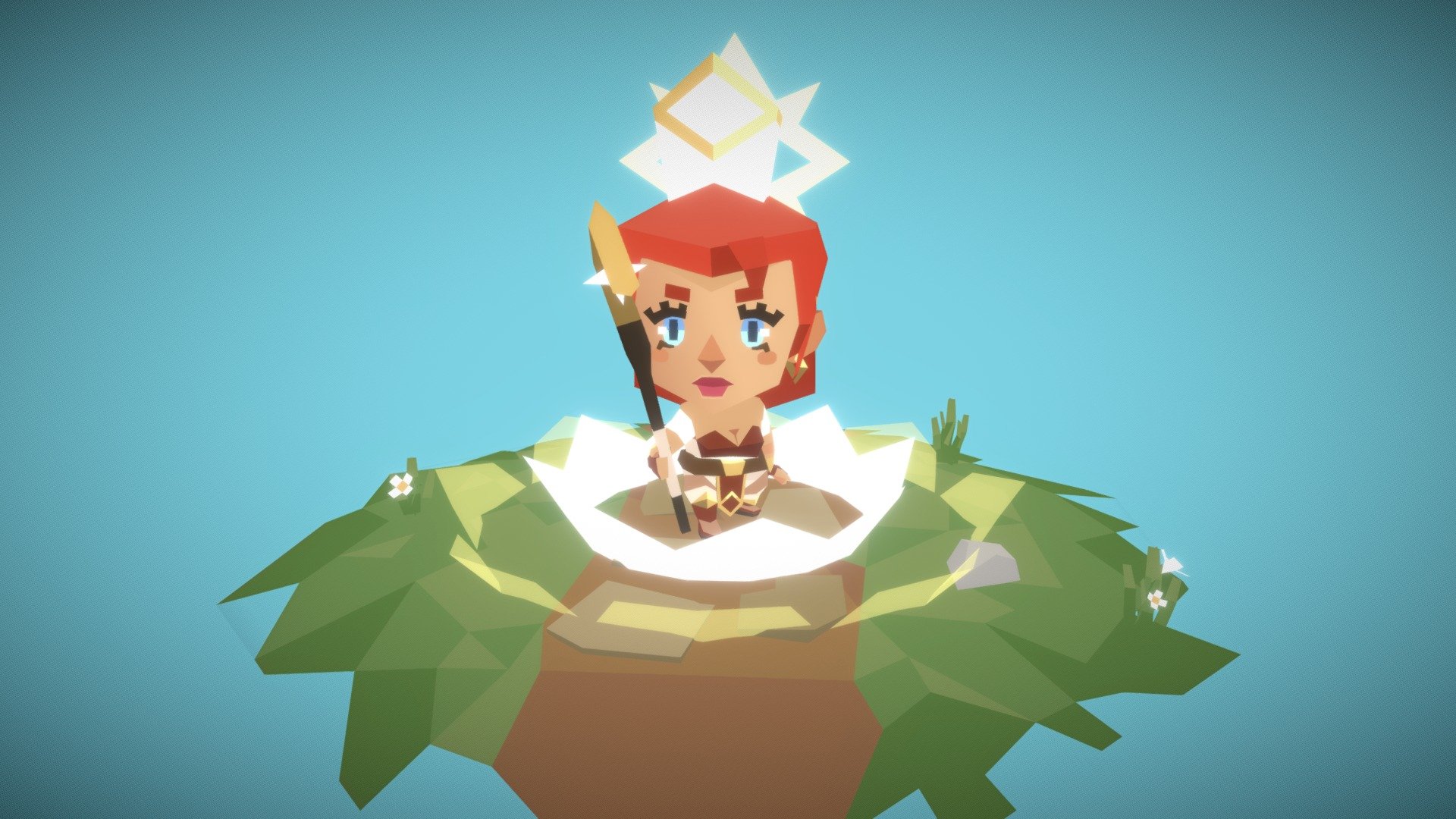 Low-poly Chibi Priestess - 3D model by NativeLuckStudio [7508711 ...