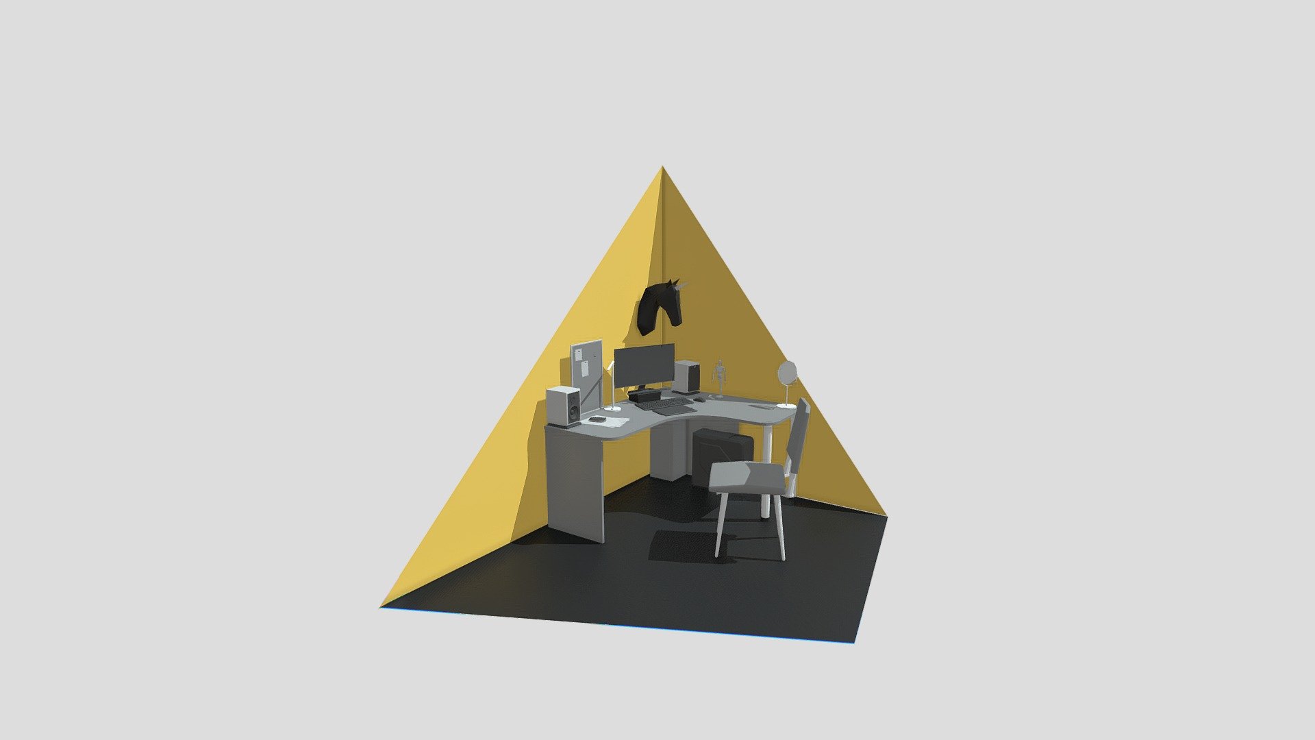 Work place - Download Free 3D model by anastasiaremezova [750aa50 ...