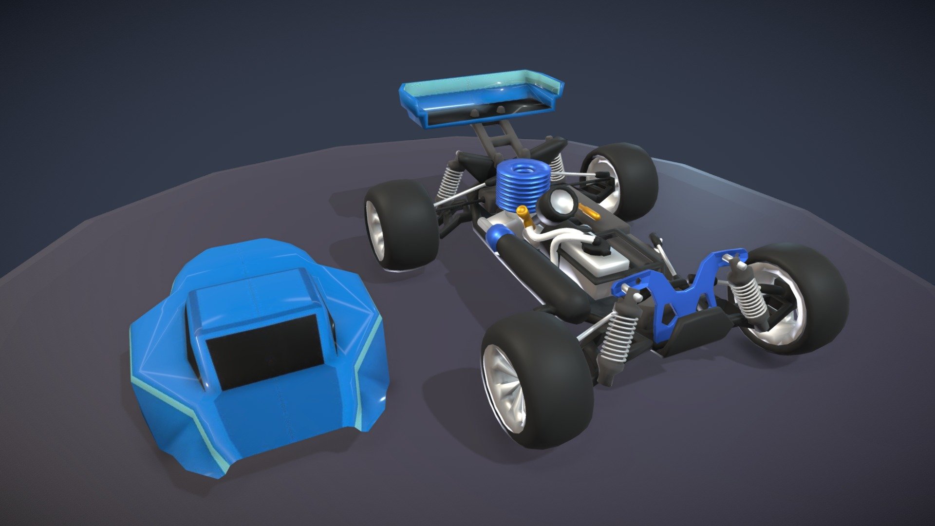 Simple R/C Car - Download Free 3D model by Scott Petrovic ...