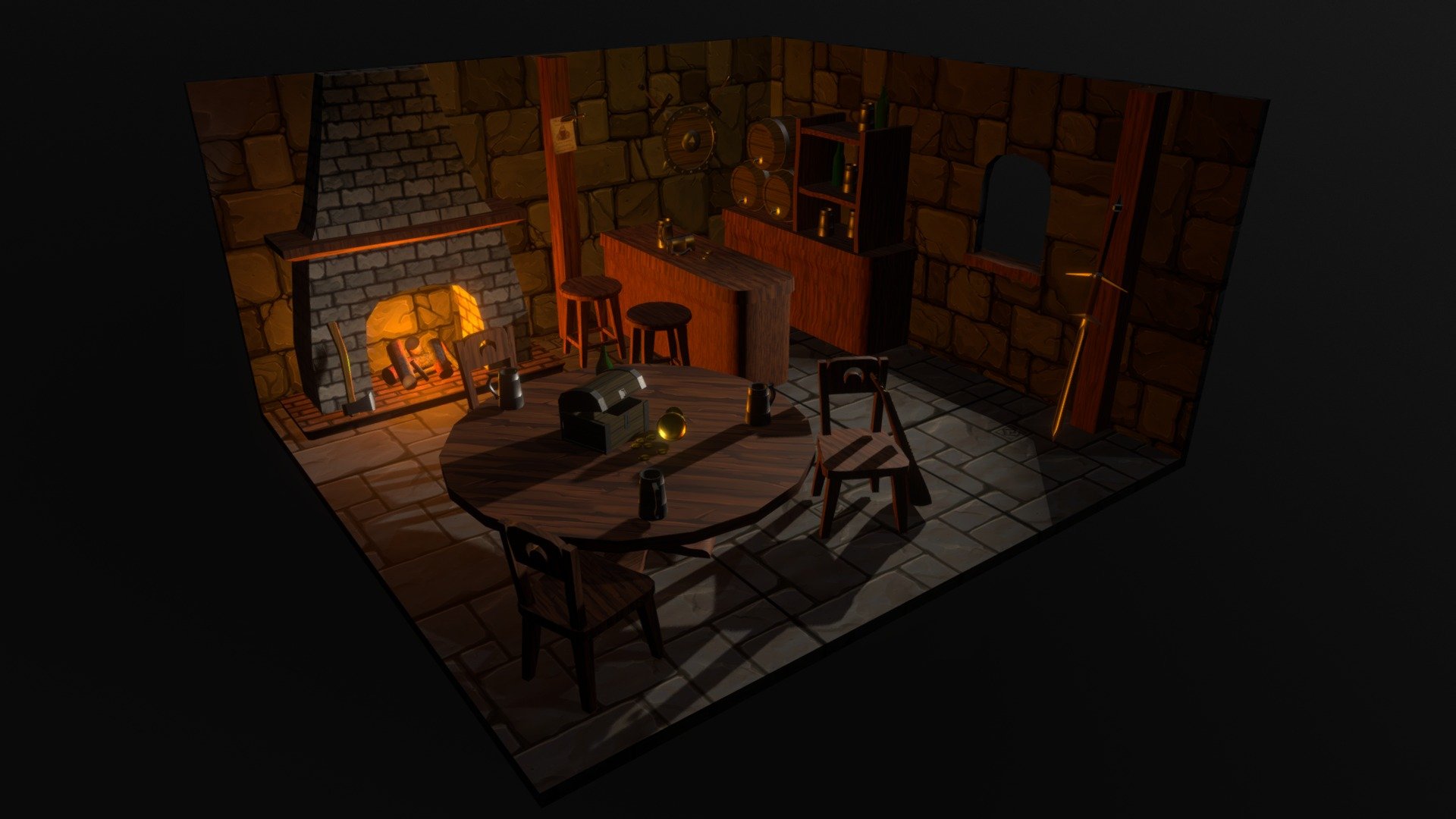 Tavern - 3D model by DarraghR [750ec7e] - Sketchfab