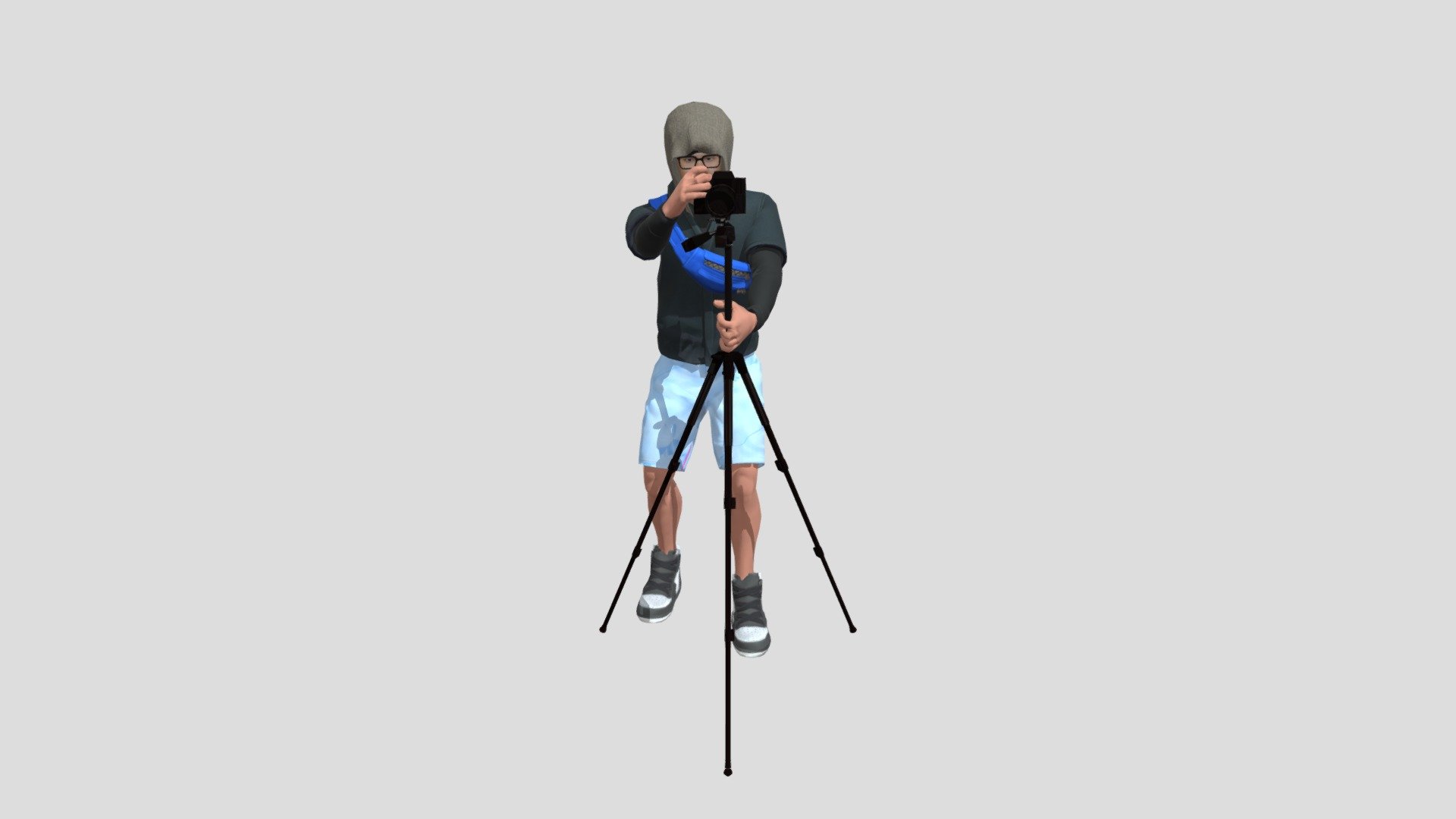 Photographer With Tripod(1) - Download Free 3D model by joseaguilar23 ...