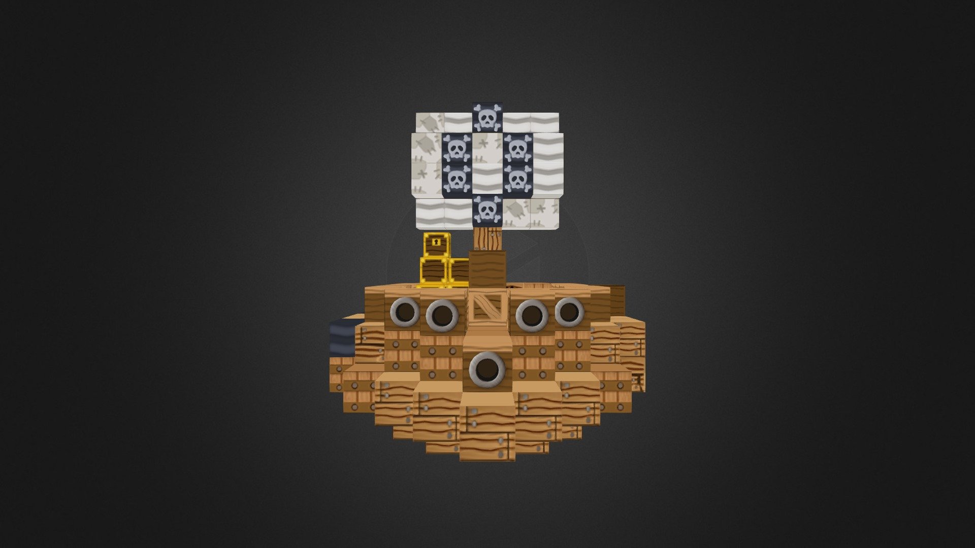 Blokify Pirate Ship! - 3D model by blokify [7511abd] - Sketchfab