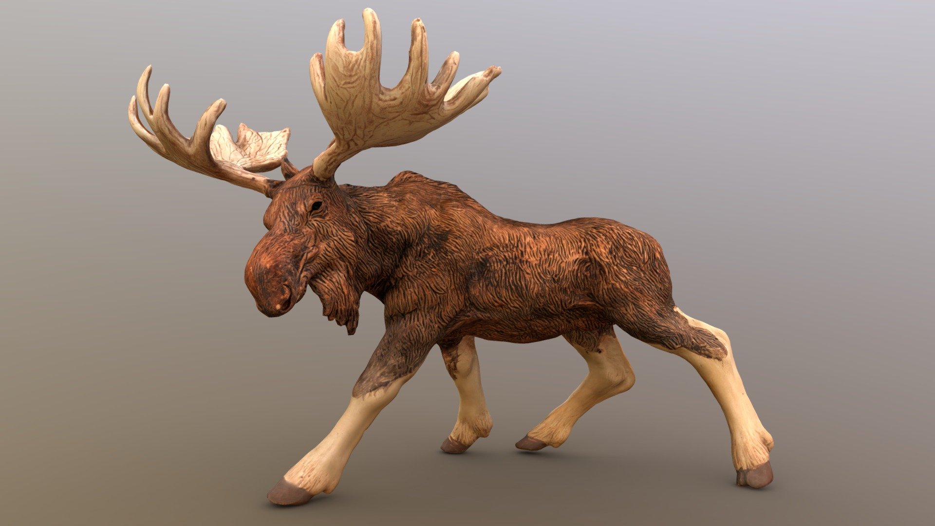 Moose figure - 3D model by donlk [7512636] - Sketchfab