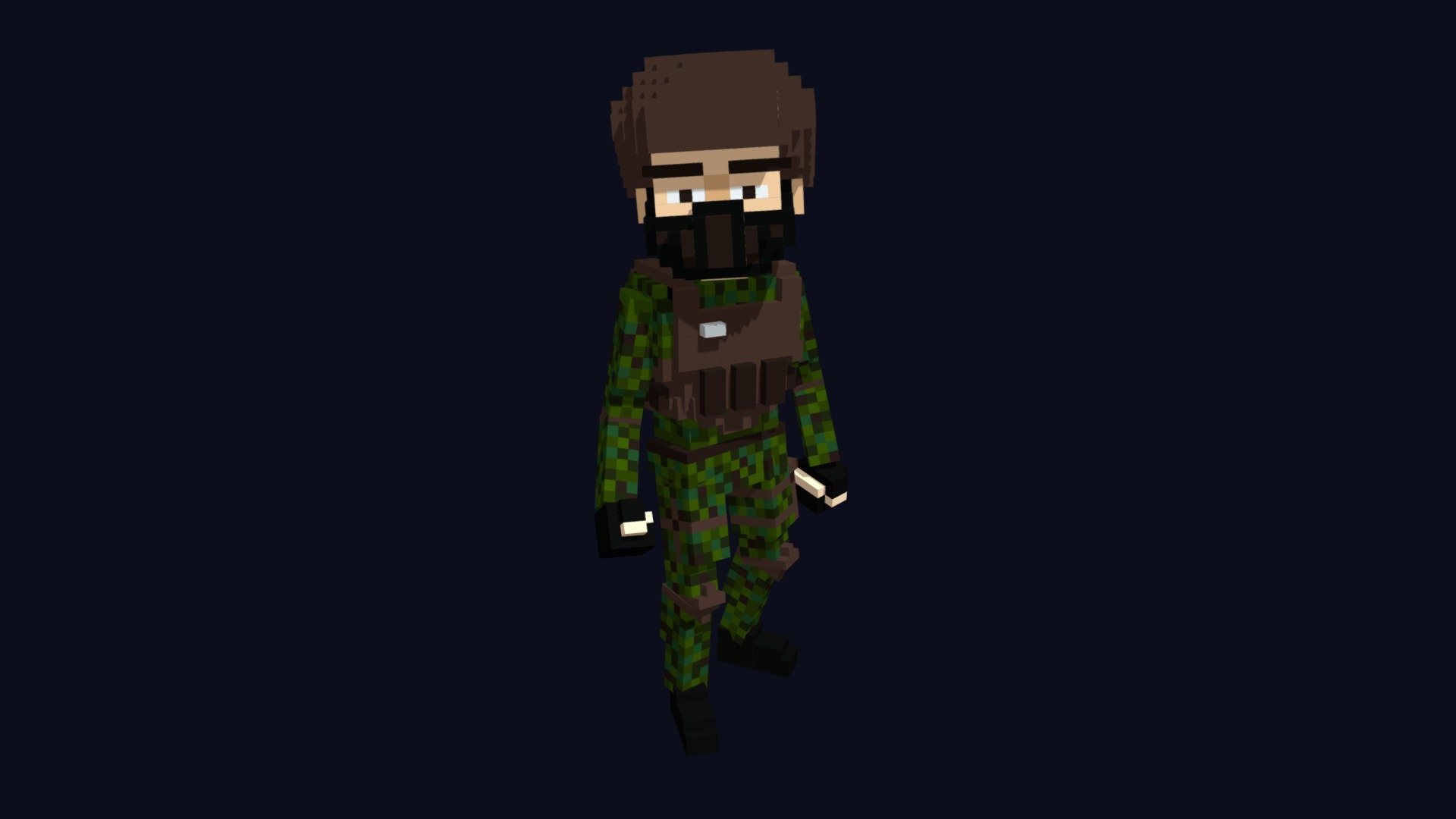Soldier Character - 3D Voxel Model - 3D model by MrMGames [751d547 ...