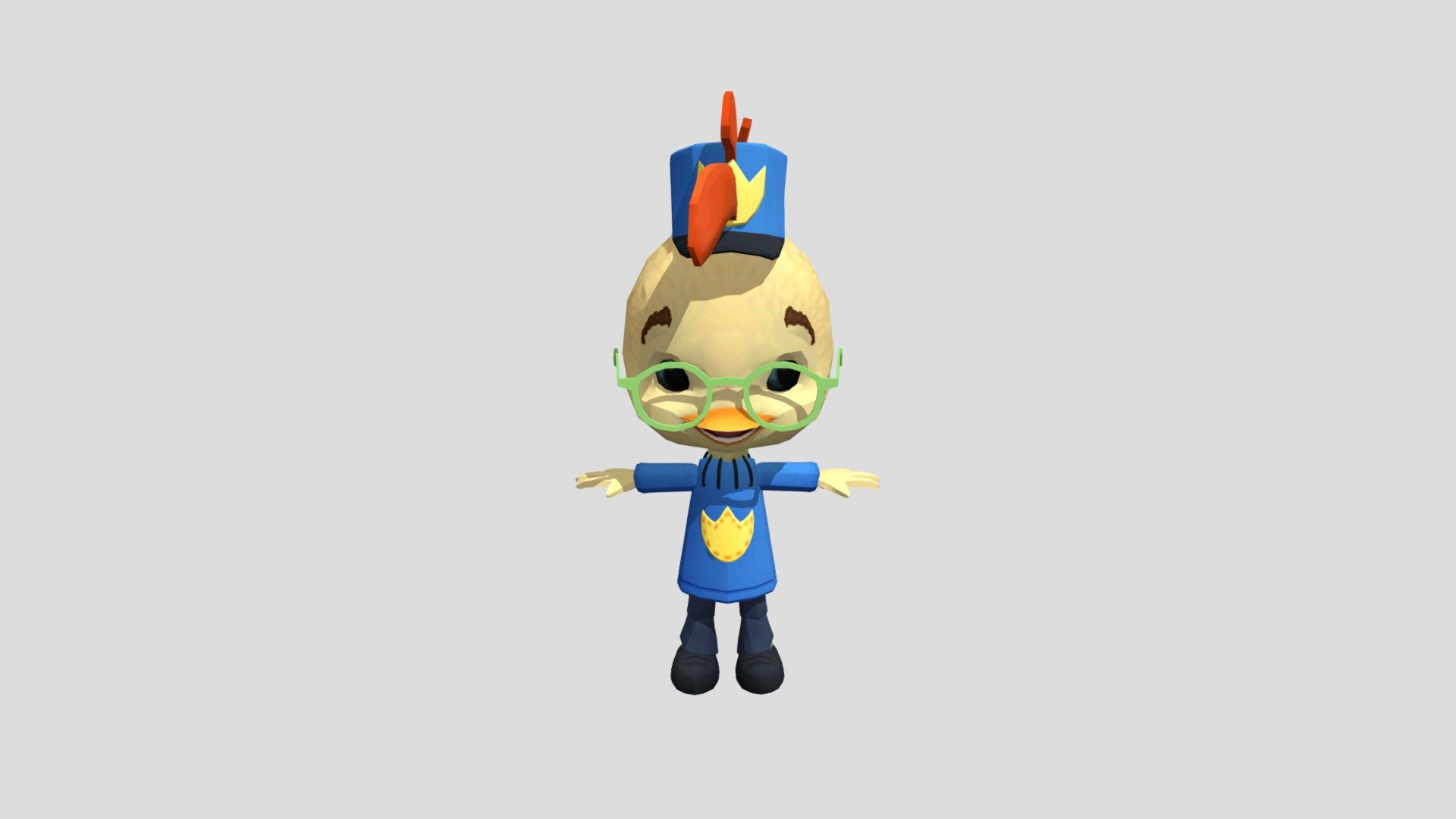Chicken Little Dog Man Outfit - Download Free 3D model by Jamessmartguy ...