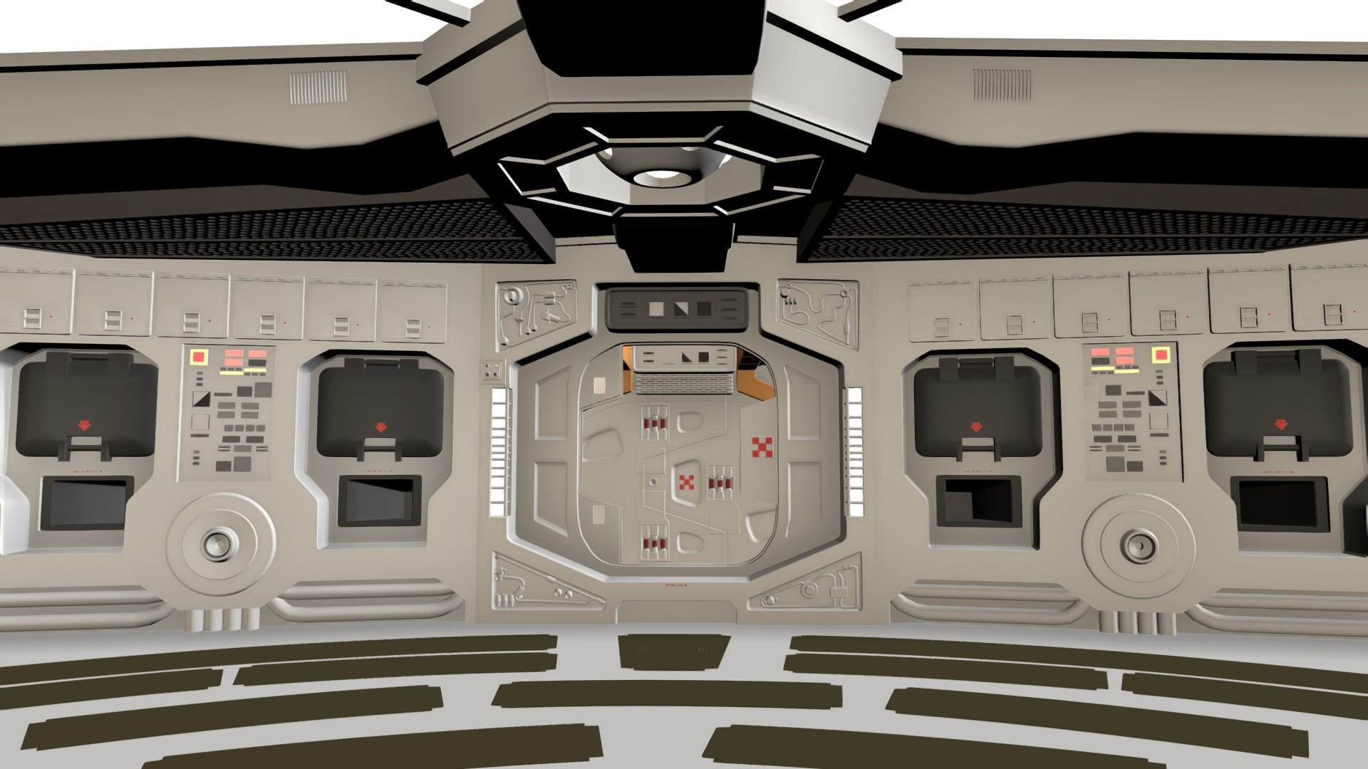 alien 1979 nostromo Ship exit - Download Free 3D model by Birdman ...