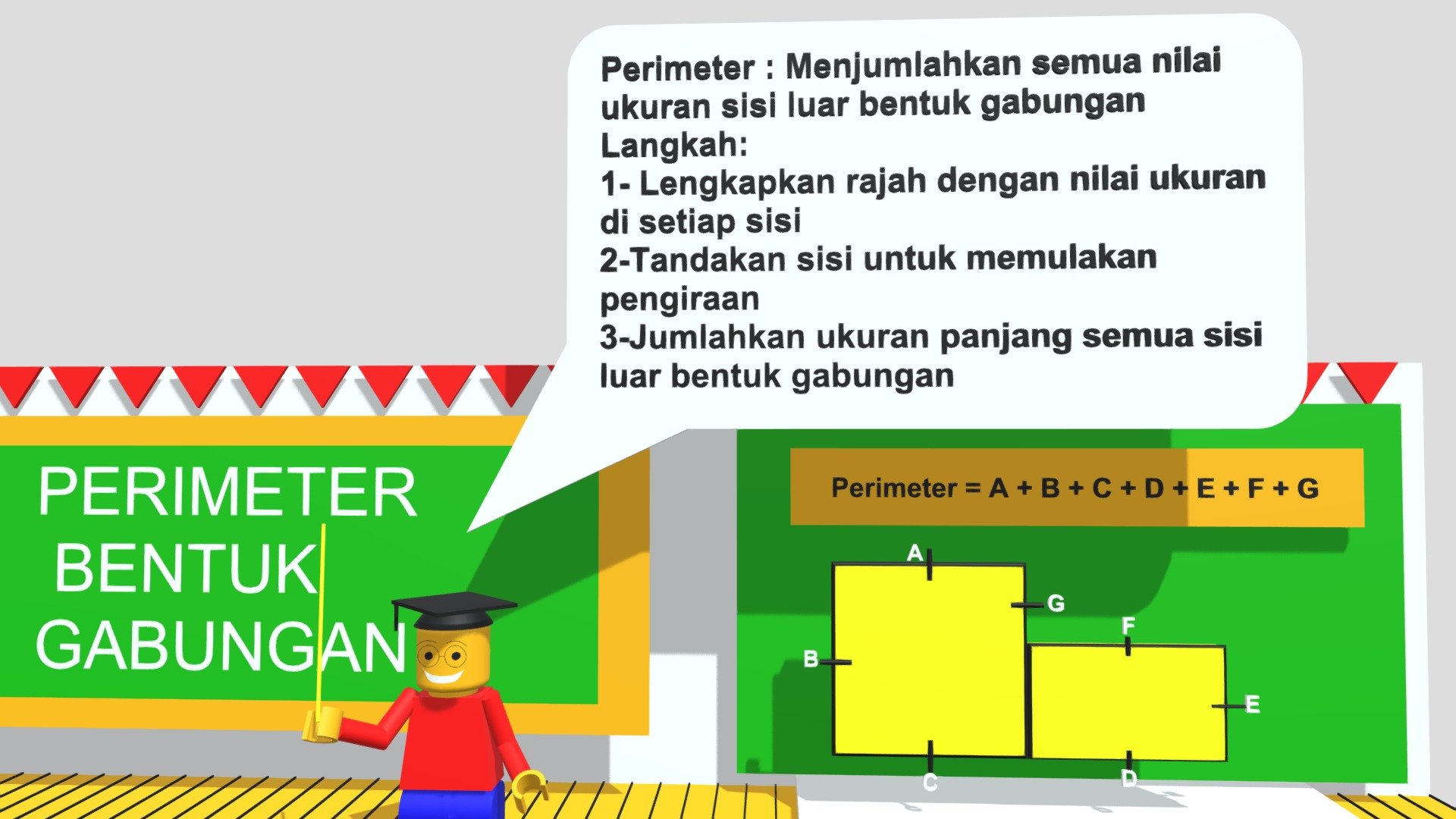 03.1 PERIMETER BENTUK GABUNGAN-3DS - Download Free 3D model by ...