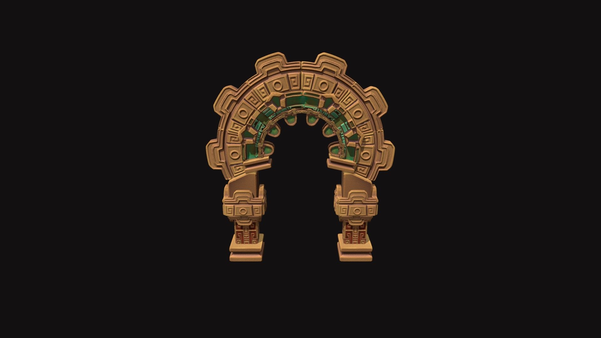 Ancient Temple Arch - 3D model by dtw35 [7523b99] - Sketchfab