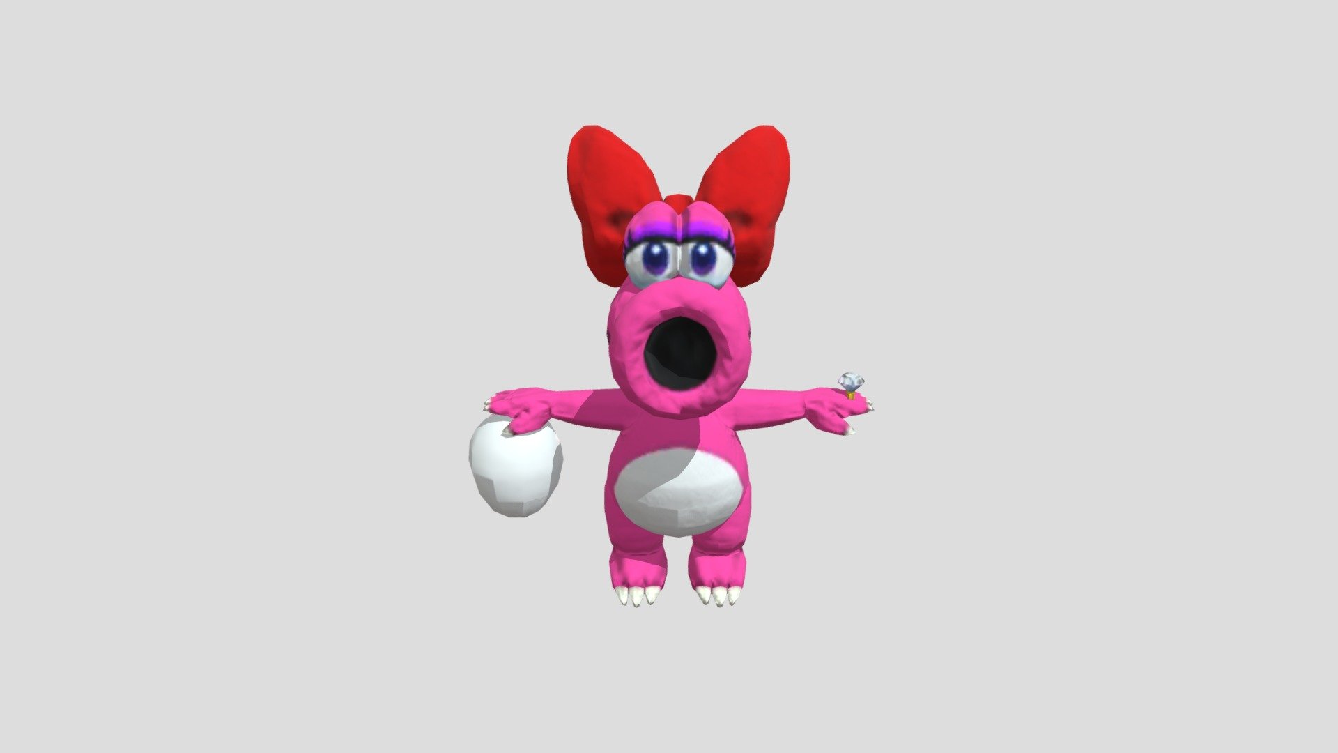 Birdo - Download Free 3D model by tirrellclark.75 [75257dc] - Sketchfab