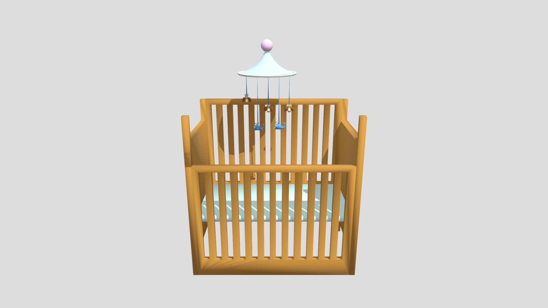 Baby Cot - Download Free 3D model by Shaun (@shaunl) [752707c] - Sketchfab