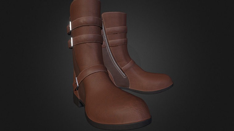 Boots - 3D model by Carlos Florian (@carlosflorian) [752821e] - Sketchfab