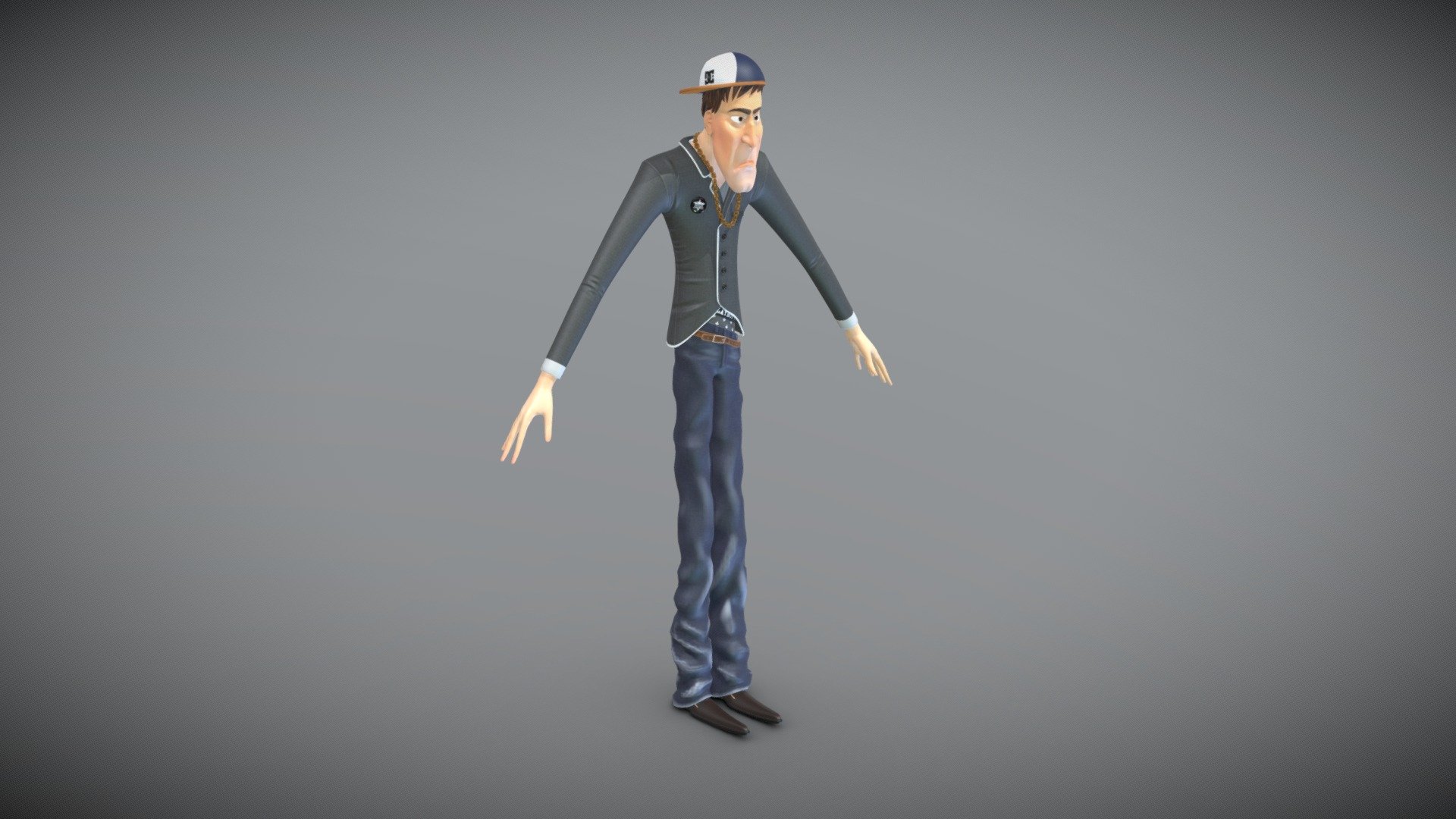 Trendy Guy (not that much) - Download Free 3D model by Rémi Cuxac ...