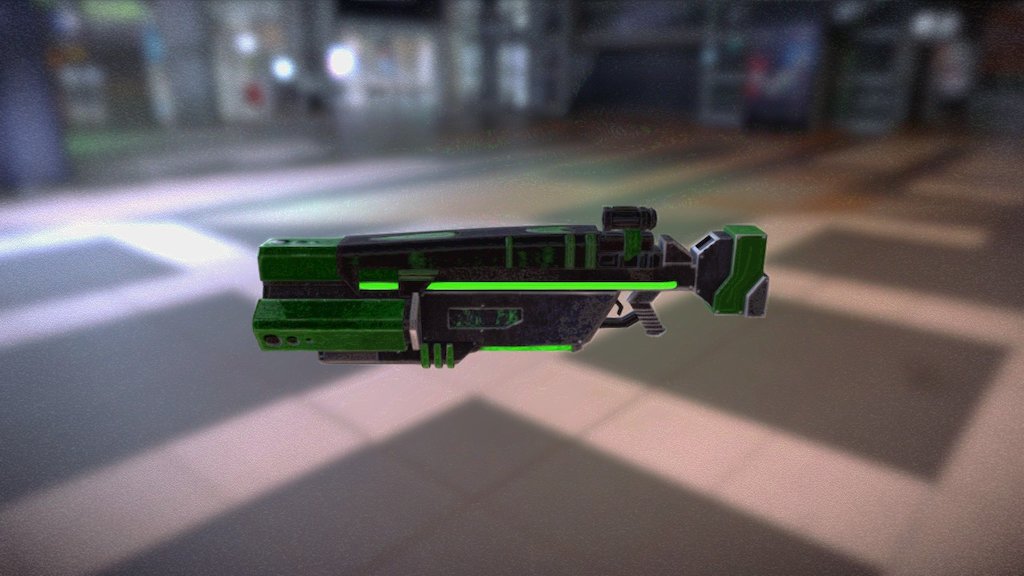 Tripple Barrel Gun - 3D model by Lachy (@lmacdonal14) [752dabd] - Sketchfab