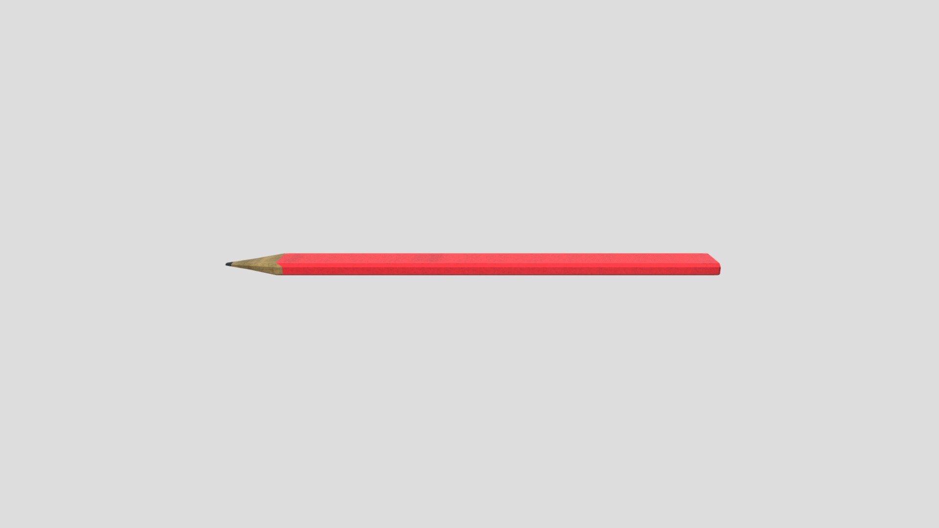 Carpenters Pencil - 3D model by MXR (@MXR.ai) [7530adf] - Sketchfab