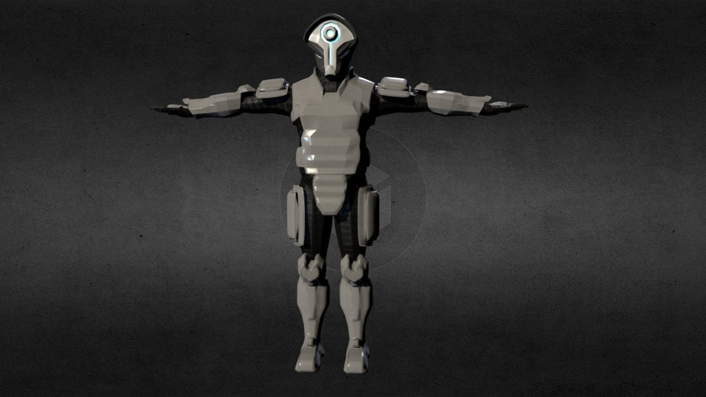 Low Poly Guard - 3D model by aromans [7532a80] - Sketchfab