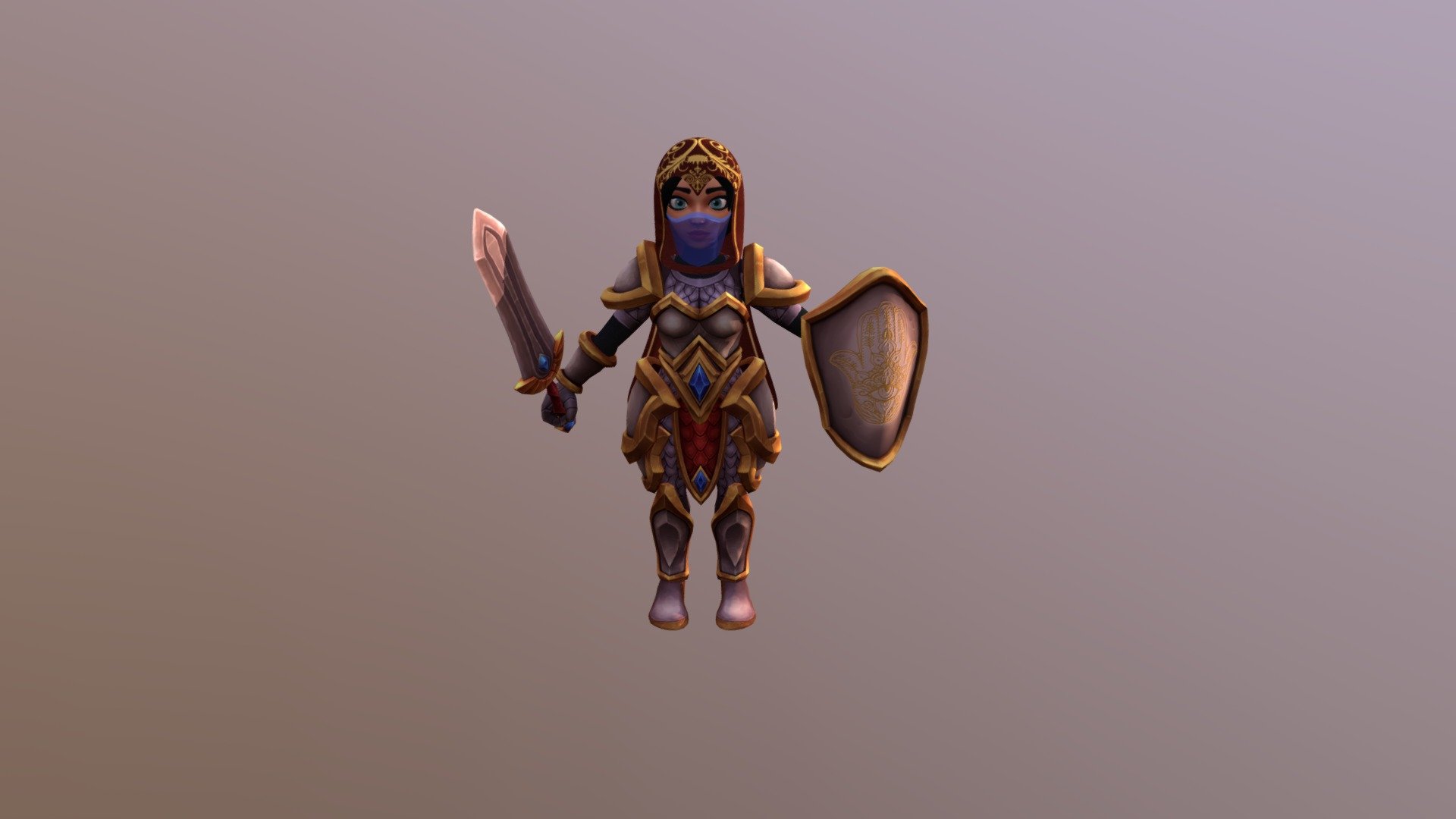 Girl Defender2 - 3D model by alejavega001 (@alejavega01) [753668a ...