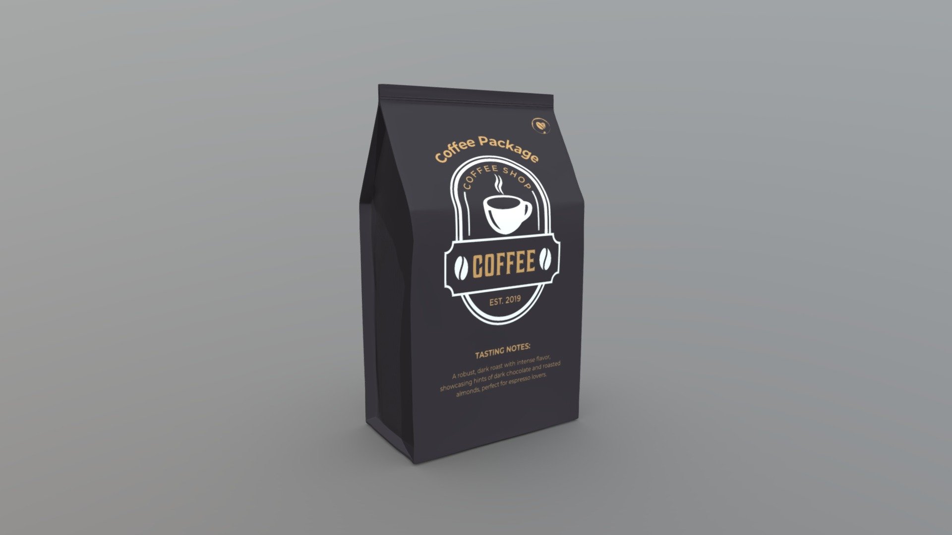 Coffee Packaging - 3D model by Em (@ihzaem) [75366eb] - Sketchfab