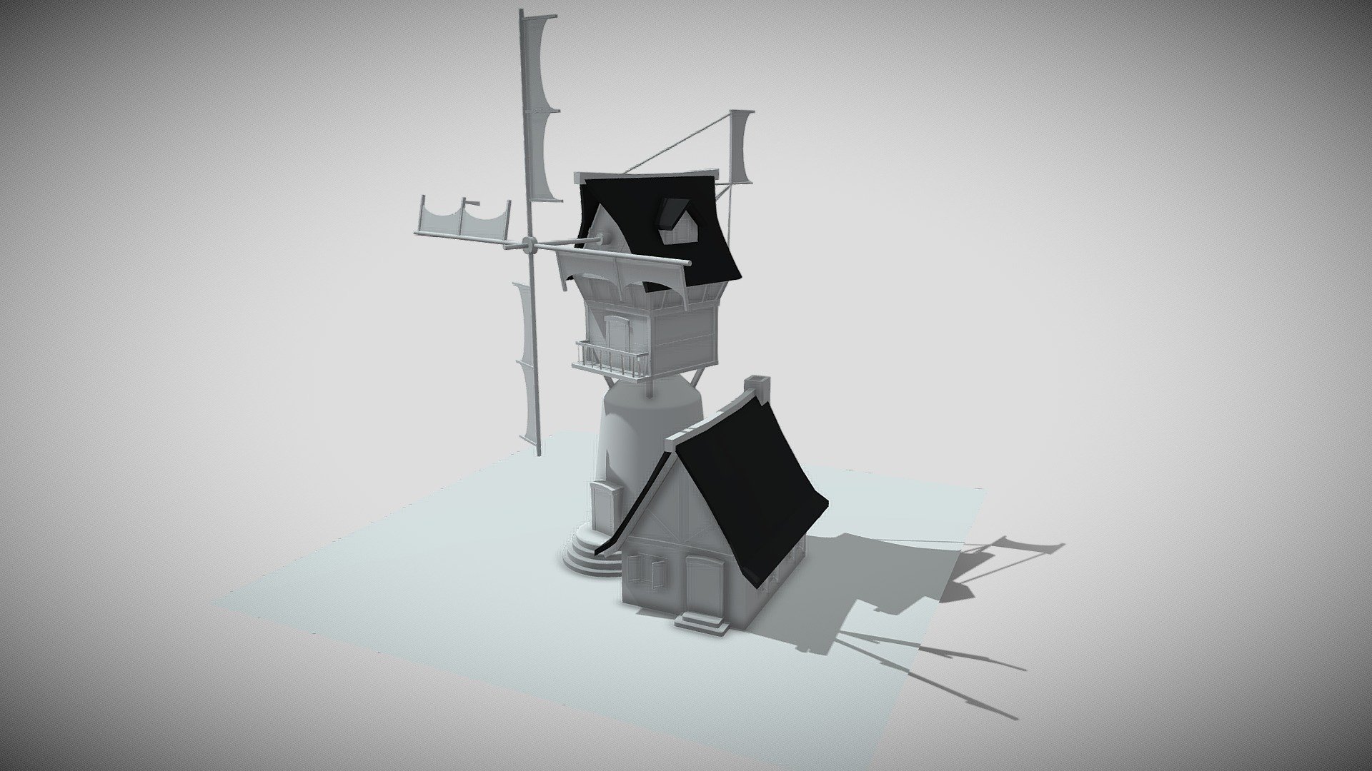 Windmill - Download Free 3D model by erlan.aripbay.bil [753a8ff] - Sketchfab