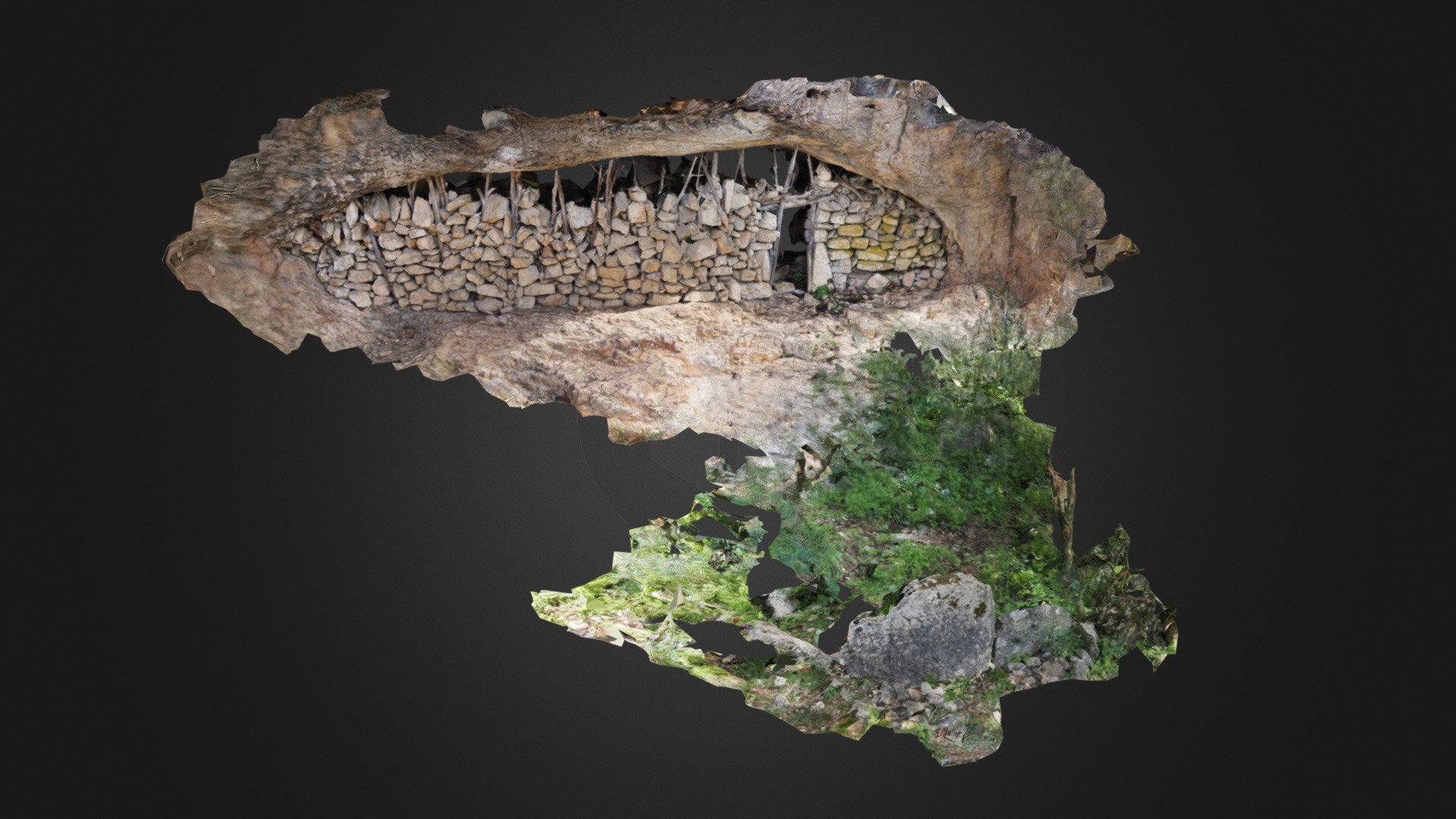 La Baume Murée - Ardèche - 3D model by Daniel Chailloux (@chailloux ...