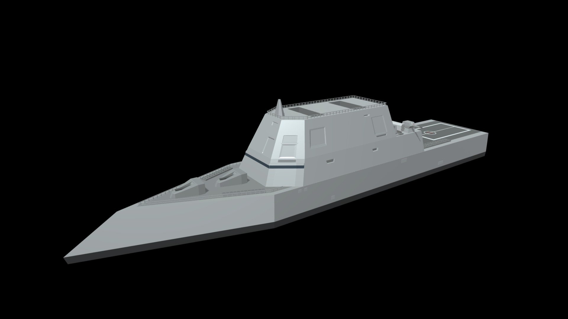 DDG-1000 Zumwalt - 3D model by FeriseCAT [753bf26] - Sketchfab