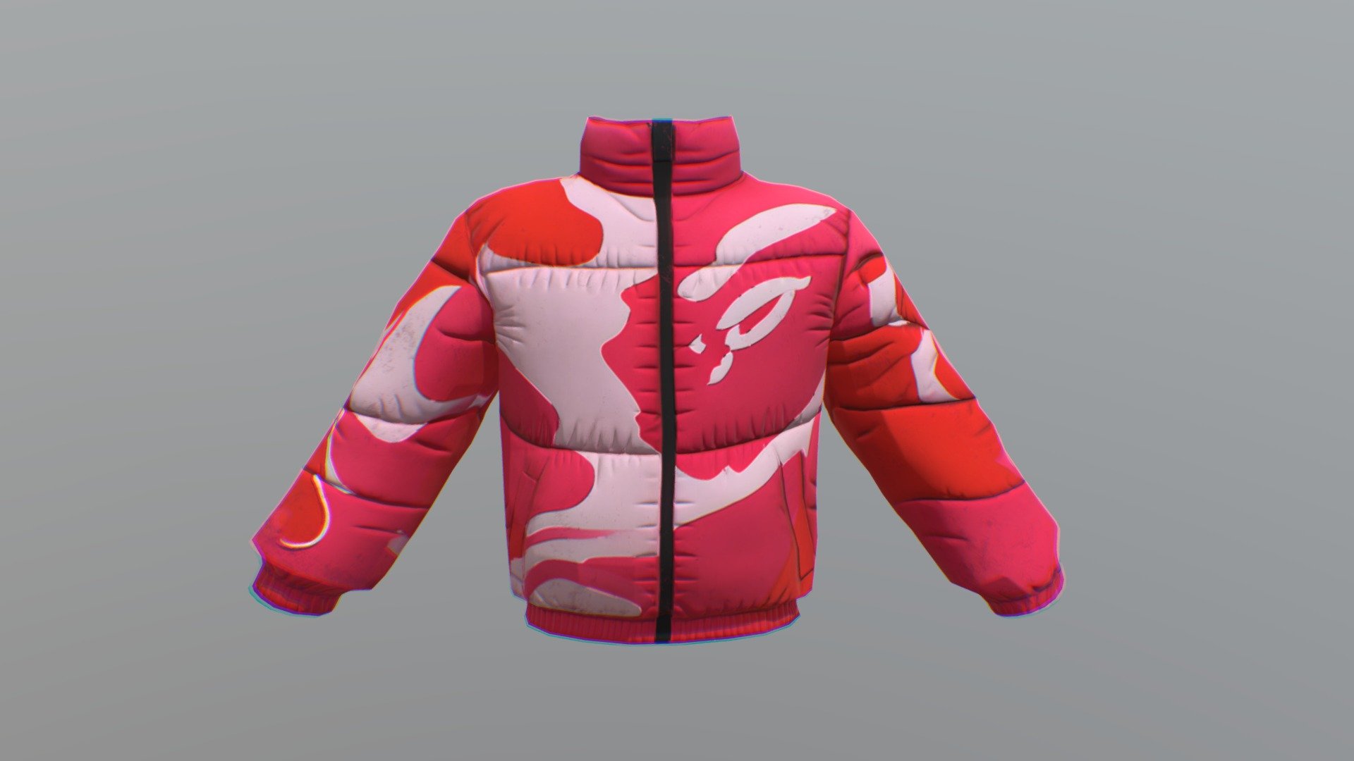 Collar Puffer Jacket - 3D model by Zen.Studio (@zenstudio3D) [753c0f4 ...