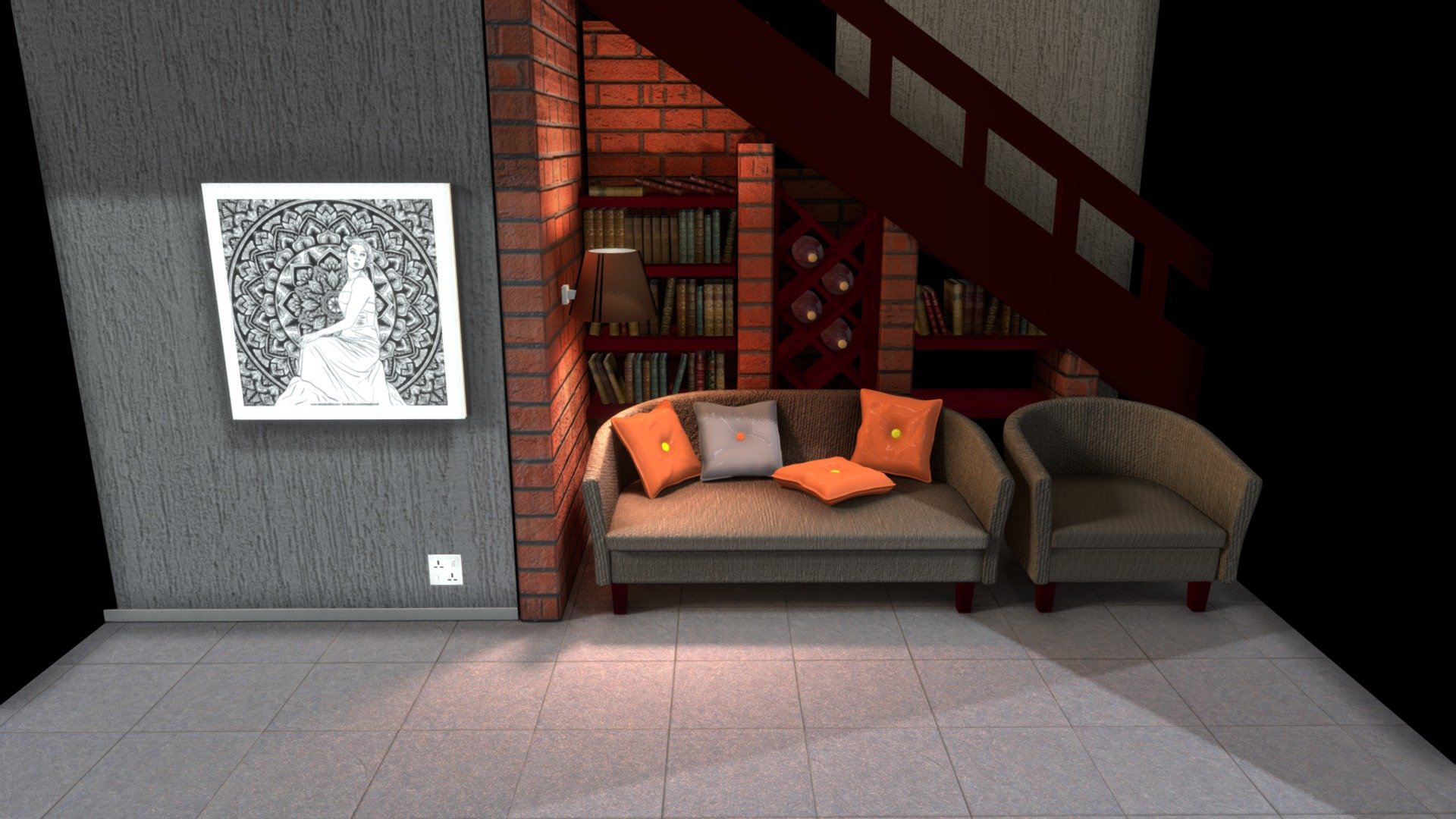 Reading Room - 3D model by screwylightbulb [753fe50] - Sketchfab