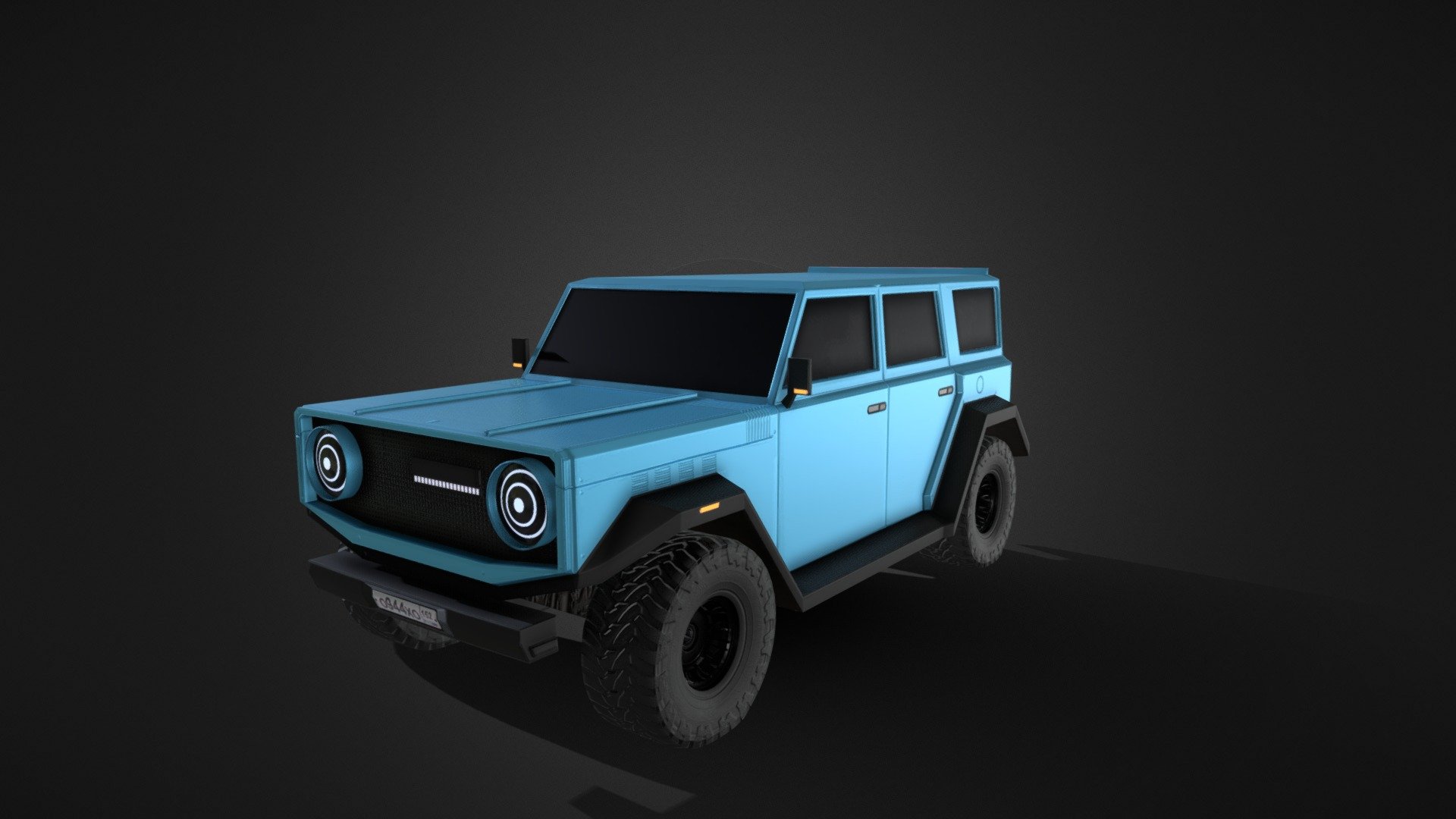 Off-road vehicle SUV gameready - 3D model by Markov M S (@markms ...